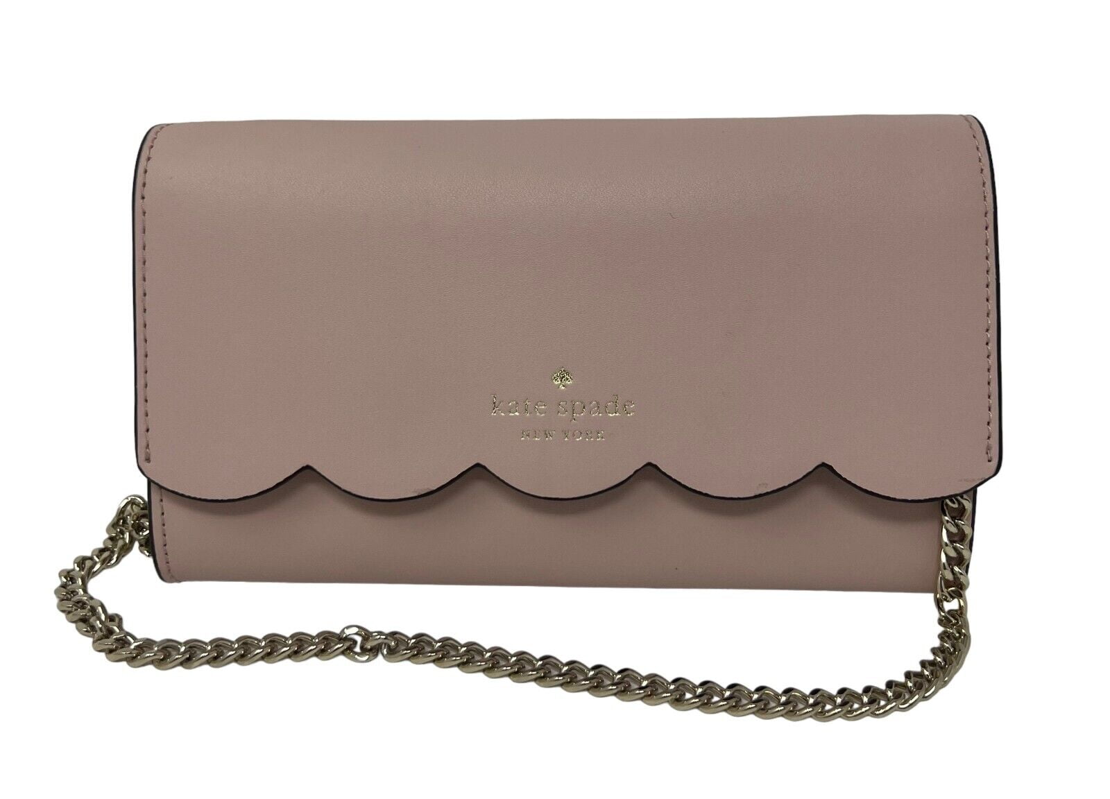 Kate Spade Gemma Rose Smoke Leather Wallet on a Chain Bag WLR00552 $249 ...