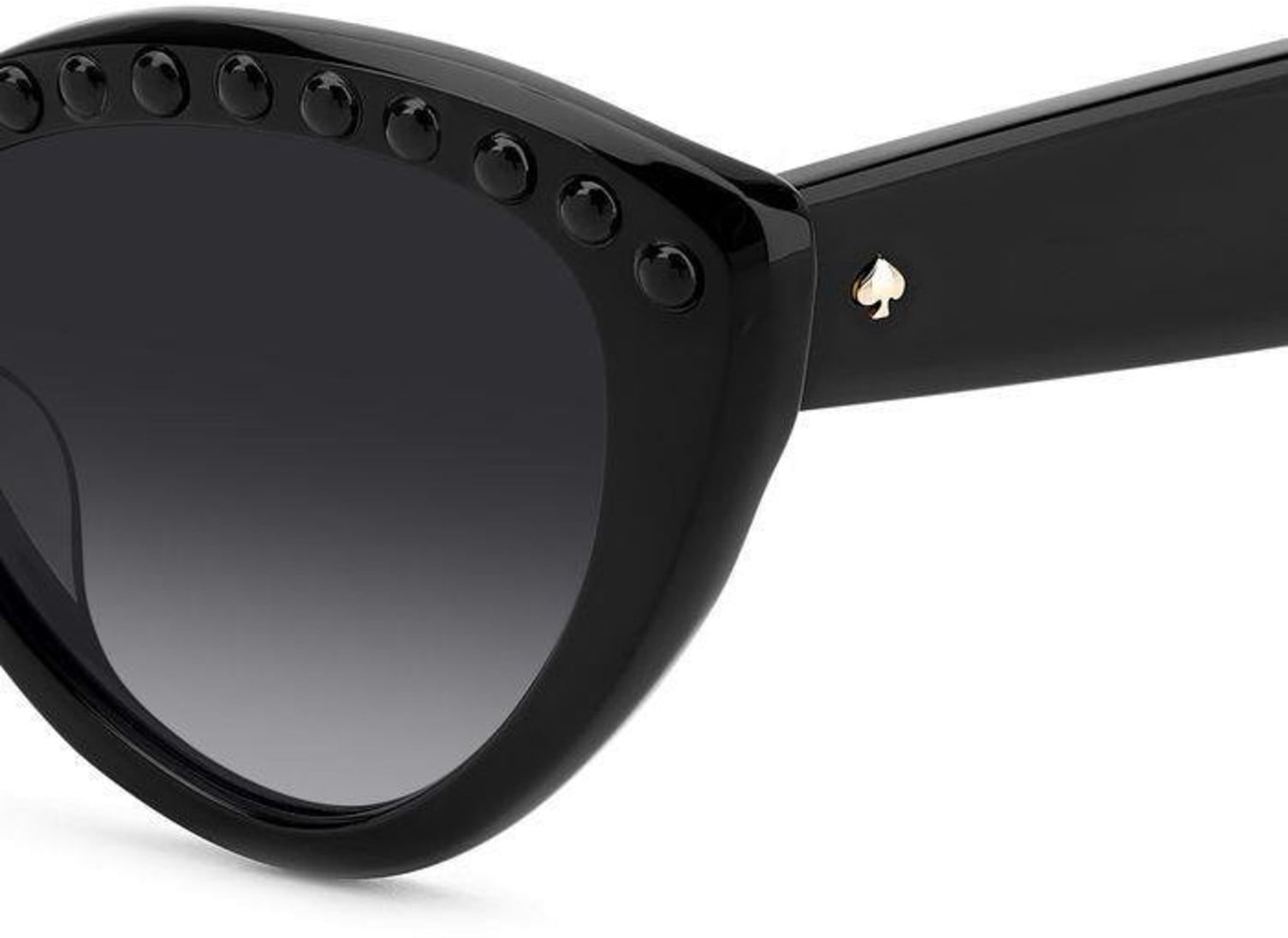 Kate Spade JUNI/G/S PEARL 0807 9O Women's Black Frame Sunglasses ...