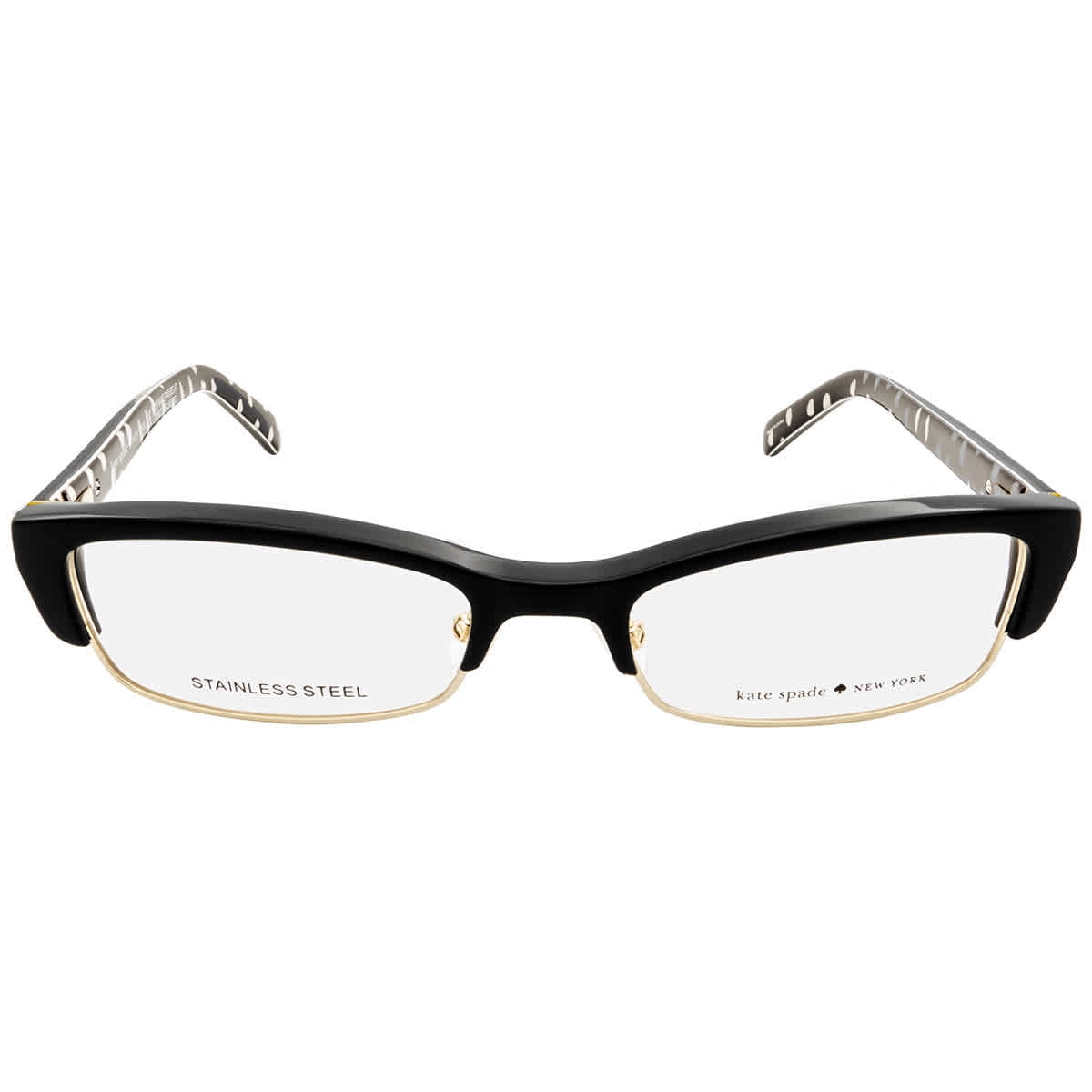 Kate Spade Joetta Single Vision Full frame, Black Dots, + 1.25 ...