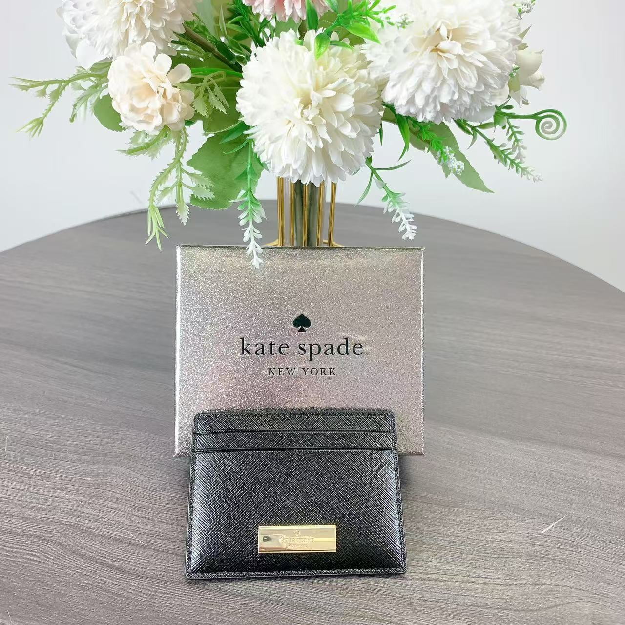 Kate Spade New York Women's Kenzie Boxed Small Cardholder (Black ...