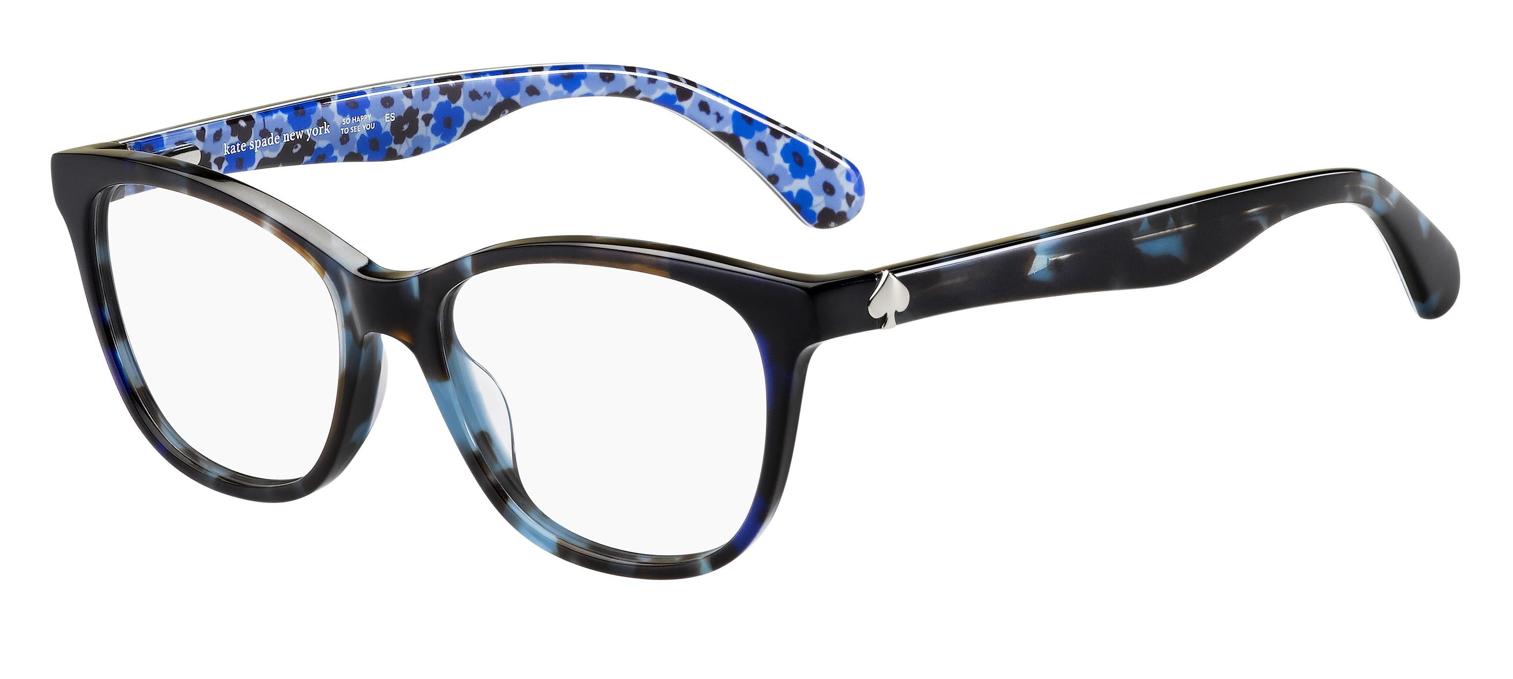 Kate Spade KS Atalina Eyeglasses 0XP8 Blush Havana Blue - Walmart.com