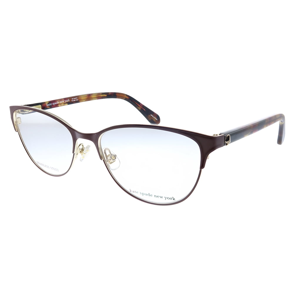Kate Spade KS Hadlee Metal Womens Oval Eyeglasses Havana Plum 52mm ...
