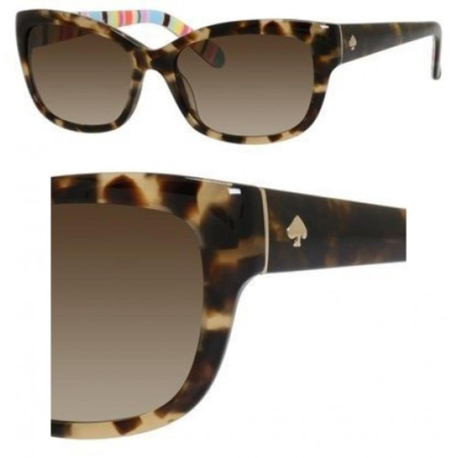 Kate Spade KS Johanna/S X03 Y6 Camel Tortoise Brown Women's Cat Eye Sunglasses - Walmart.com