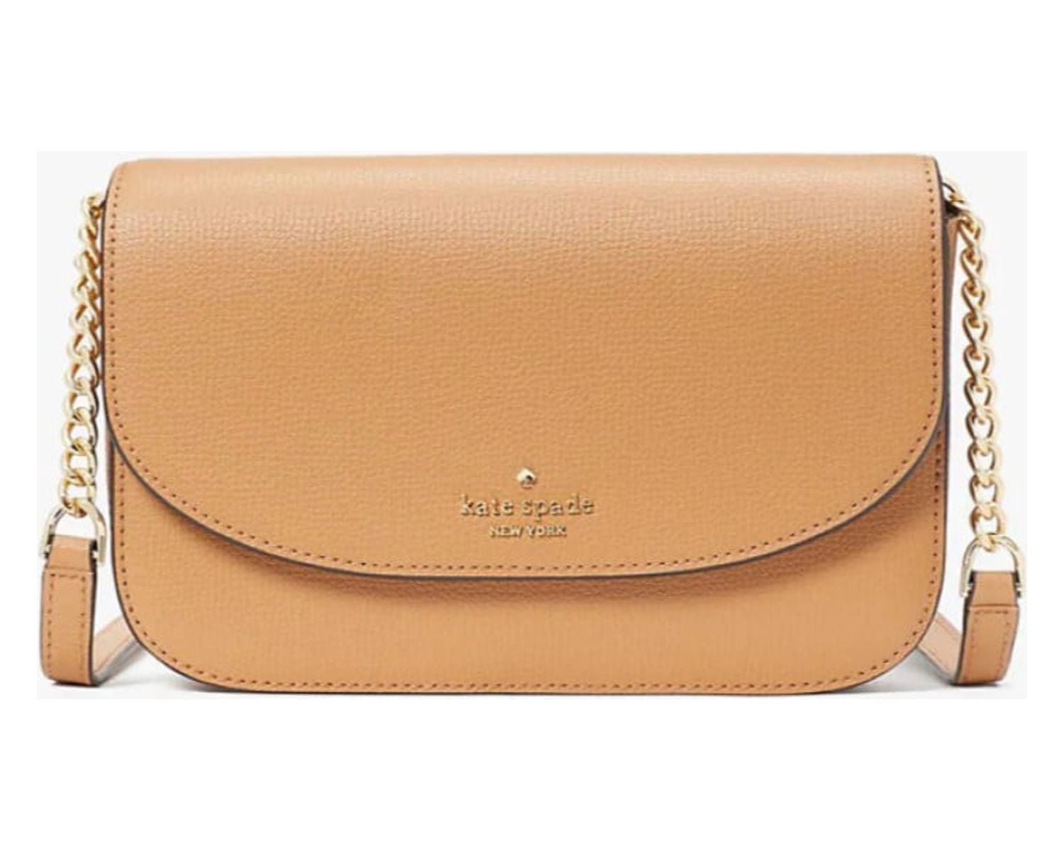 Kate Spade Kristi Chain Flap Crossbody KA698 CLASSIC SADDLE - Walmart.com