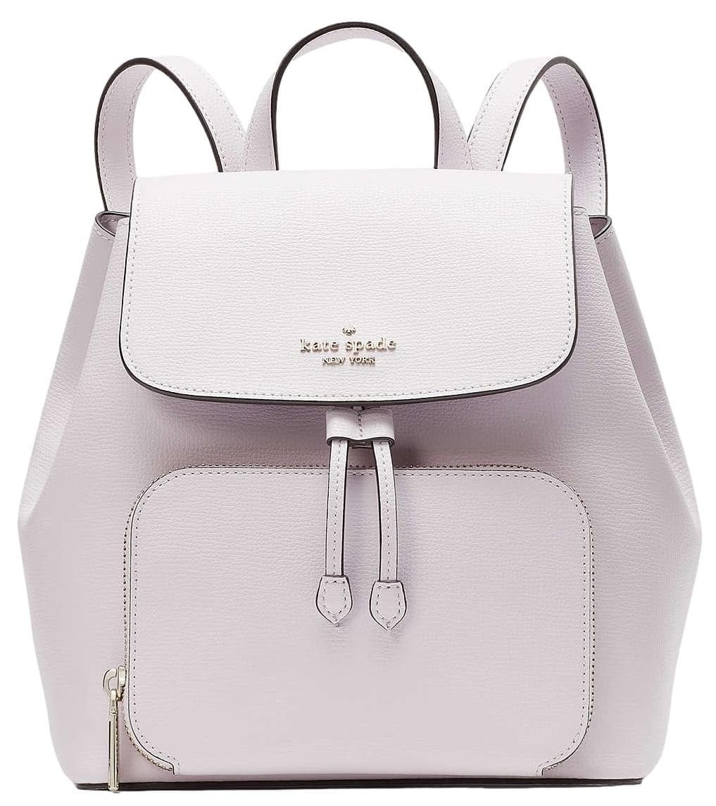 Kate Spade Kristi Medium Flap Backpack Warm Cement Grain Leather Bag ...