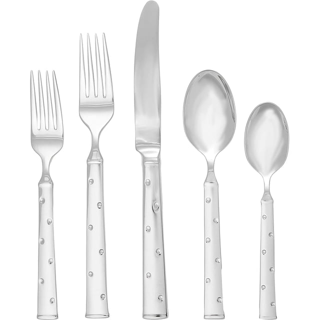 Kate Spade Larabee Dot 18/10 Stainless 5pc. Place Setting (Service for ...