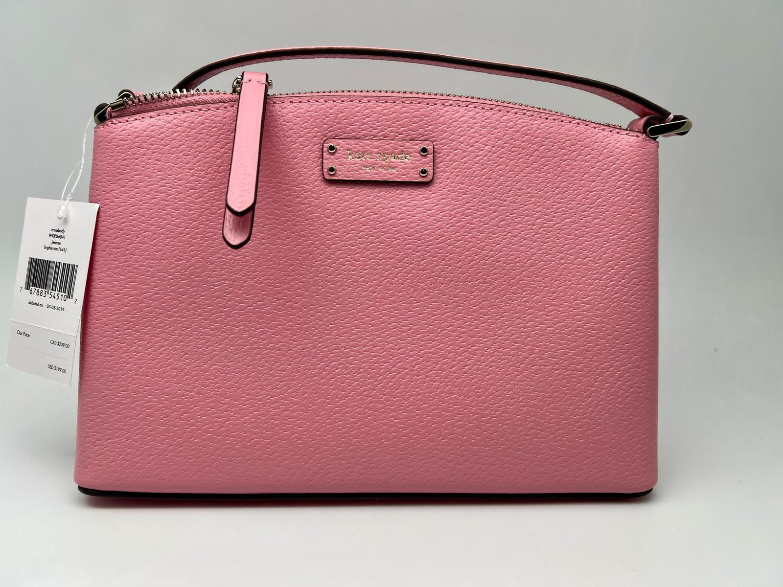 Kate Spade Leather Jeanne Crossbody Shoulder Bright Carnationpink ...