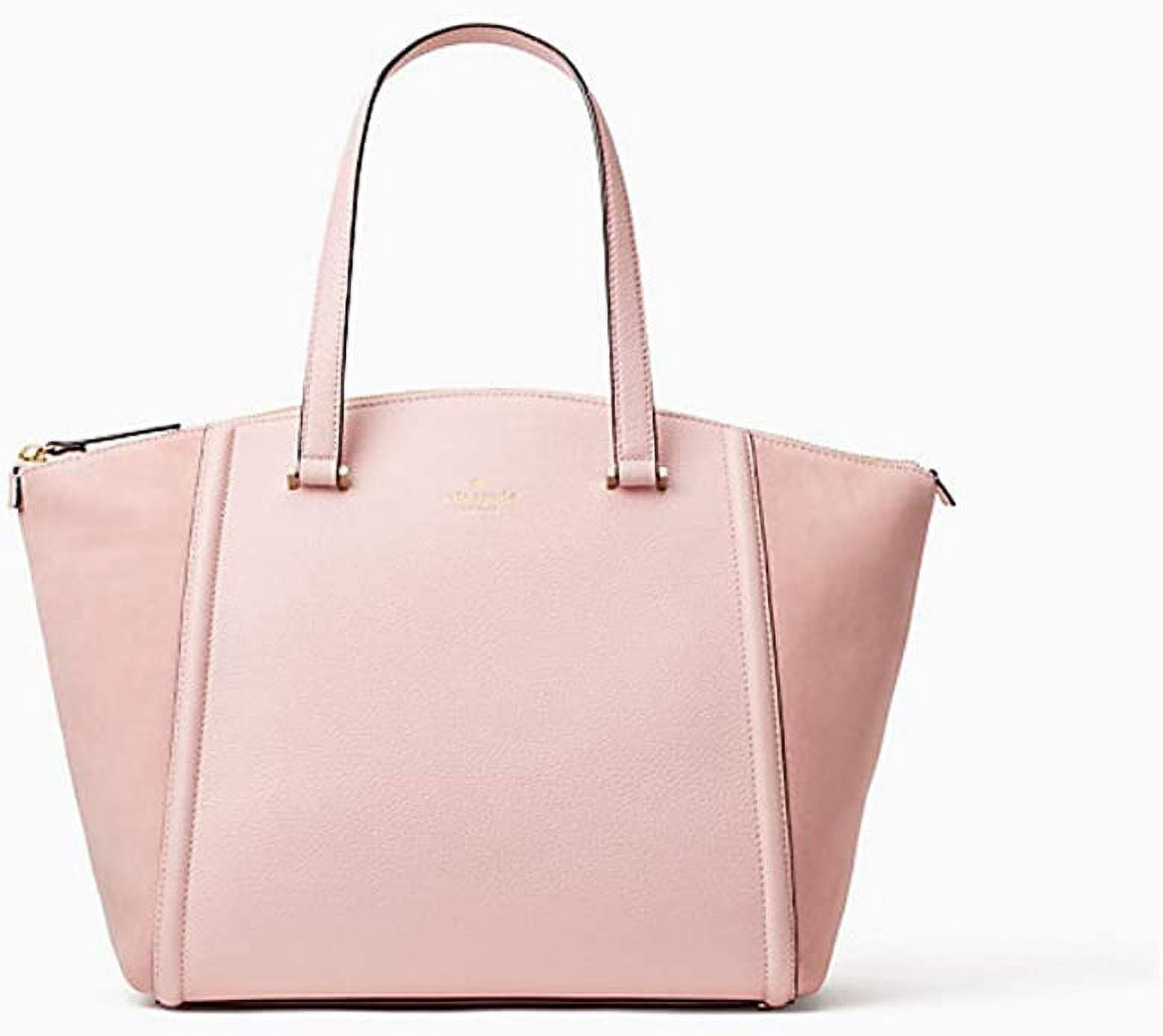 Kate Spade Lewis Drive Alanie Rose Jade Pink Leather & Suede Shoulder ...