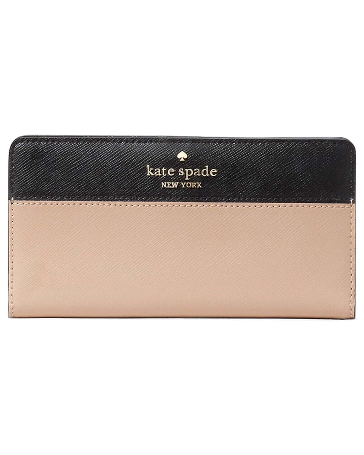 Kate Spade Madison Large Slim Bifold Leather Wallet Toasted Hazelnut ...