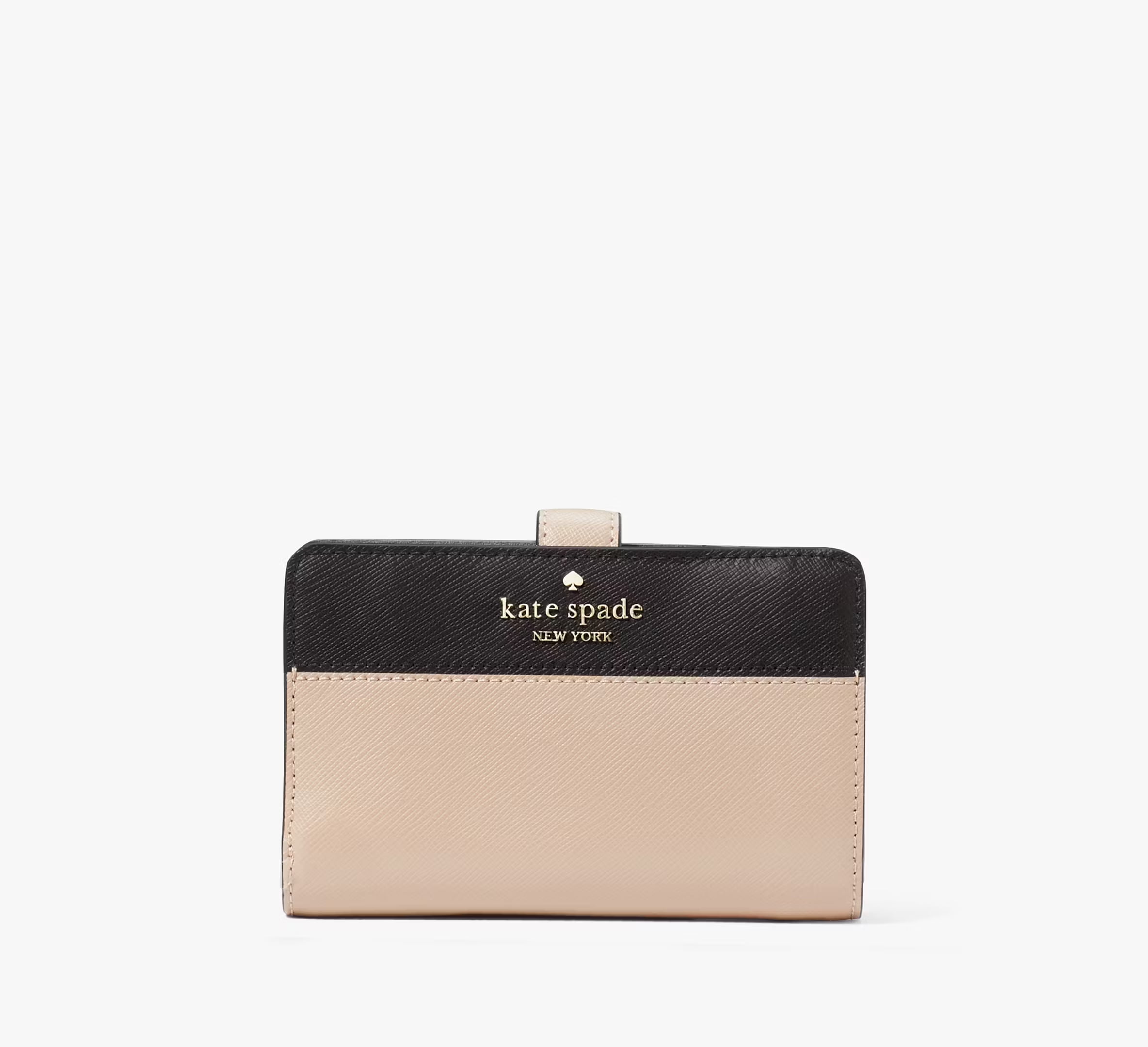 Kate Spade Madison Leather Medium Compact Bifold Wallet Toasted Hazelnut KC511 - Walmart.com