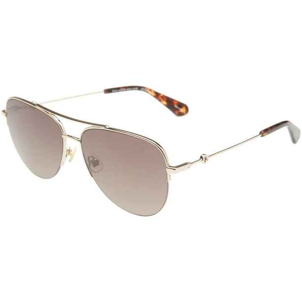 Kate Spade Maisie Polarized Women's Semi-Rimless Aviator Sunglasses ...