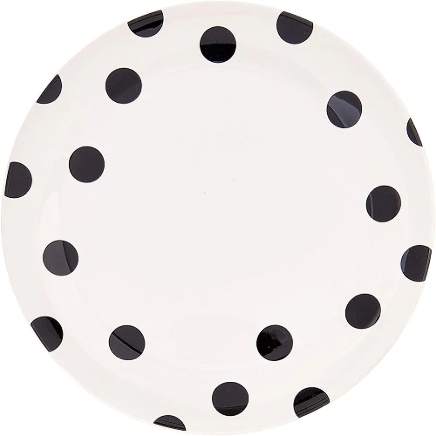 Kate Spade Deco Dot 4-Piece Dinner Plate Set, 7.95 LB, Black Dinner ...