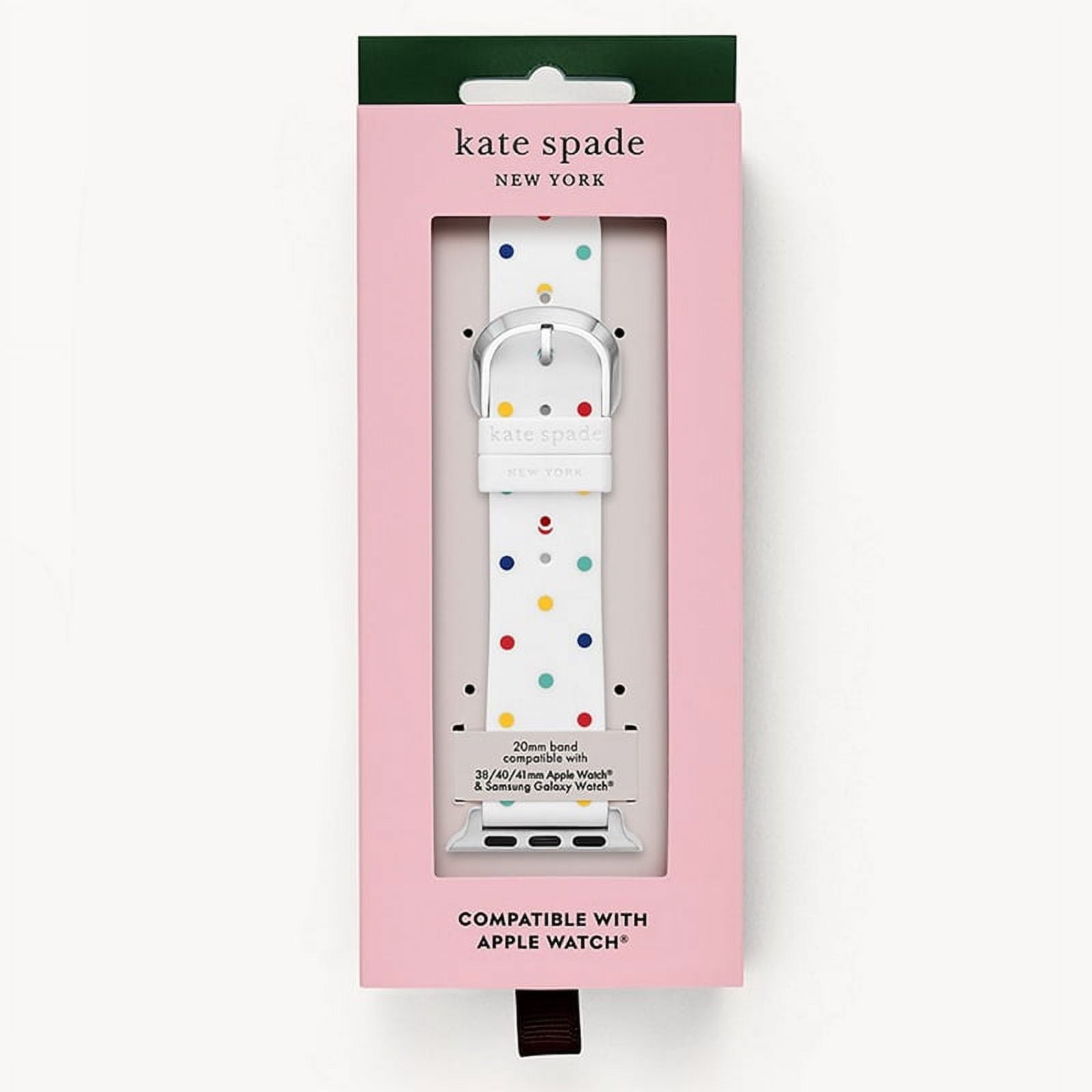 Kate Spade New York Apple Watch Silicone Band 38/40/41mm - White Dot ...