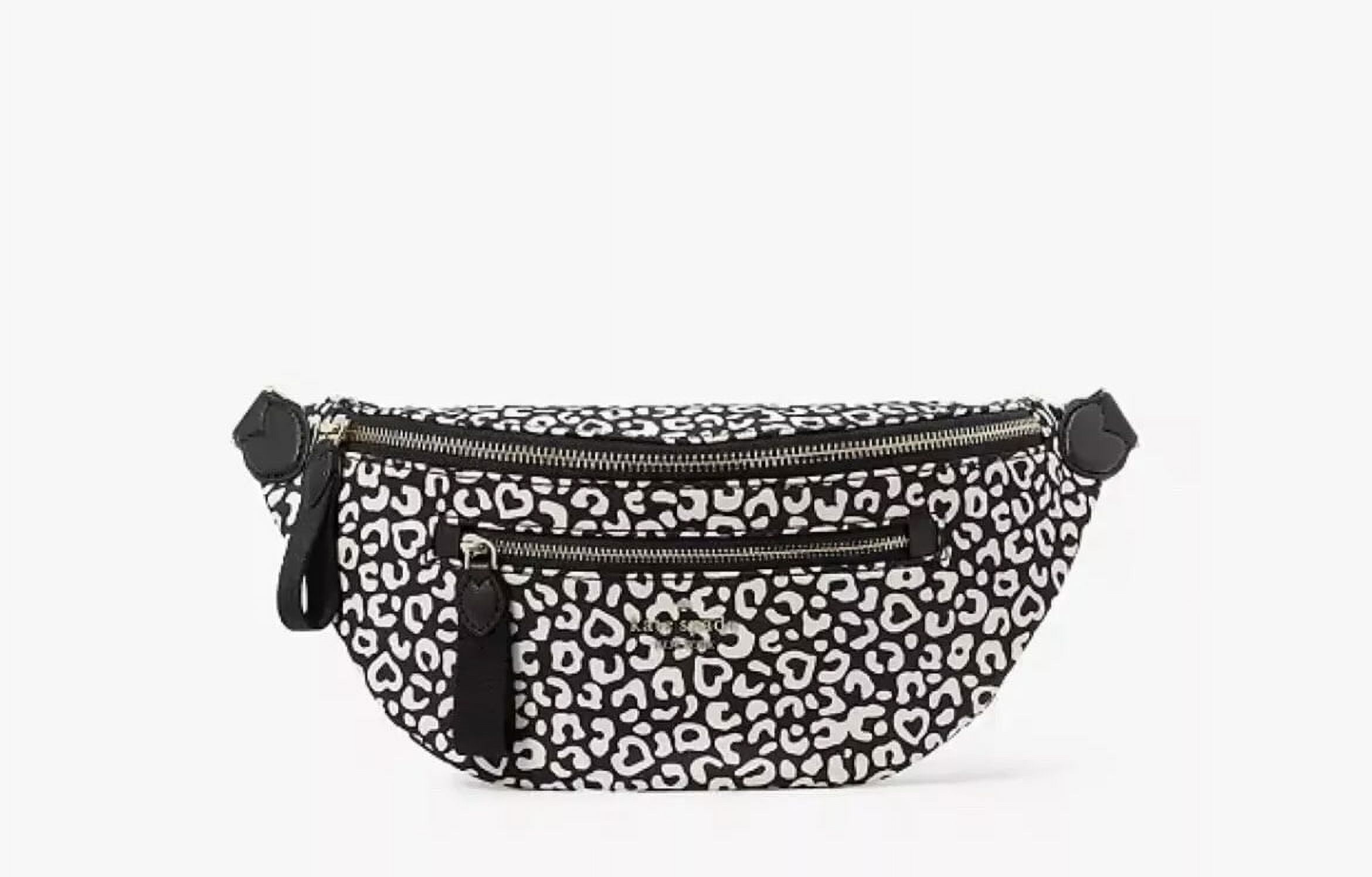 Kate Spade New York Chelsea Leopard Heart Nylon Belt Bag Fanny Pack In ...