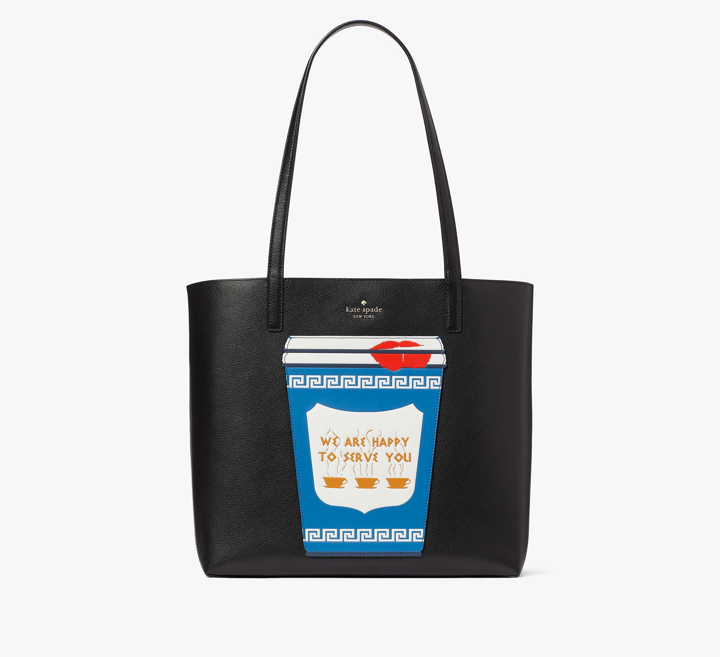 Kate Spade New York Coffee Break Tote Shoulder Bag In Black Multi ...
