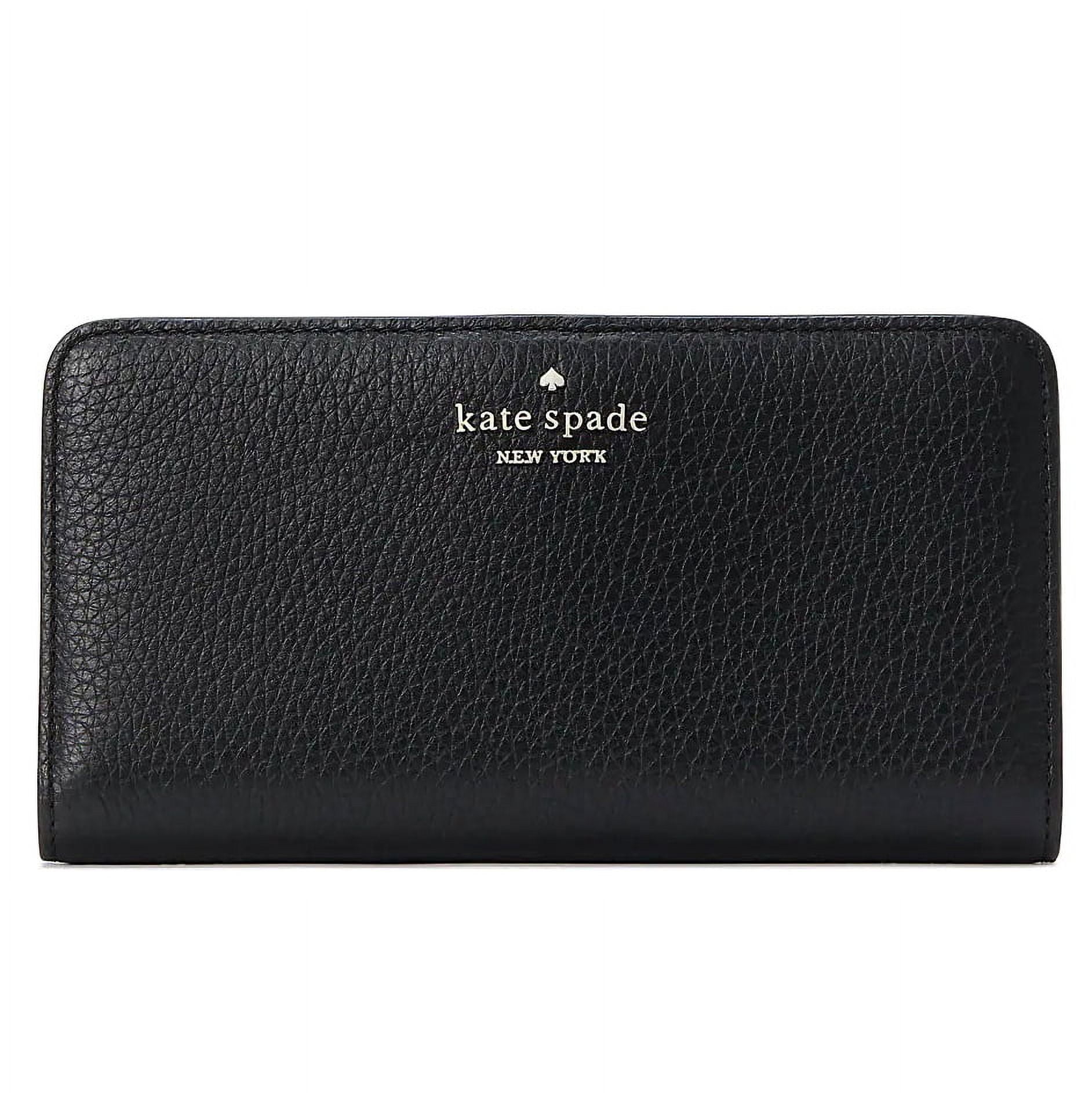 Kate Spade New York Dumpling Large Slim Pebbled Leather Bifold Wallet ...