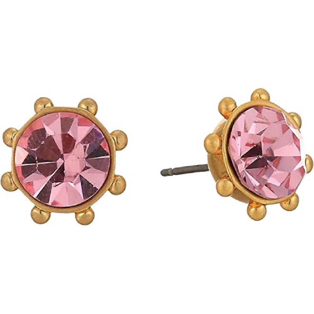 Kate Spade New York Earrings Flying Colors Bezel Studs Blush - Walmart.com