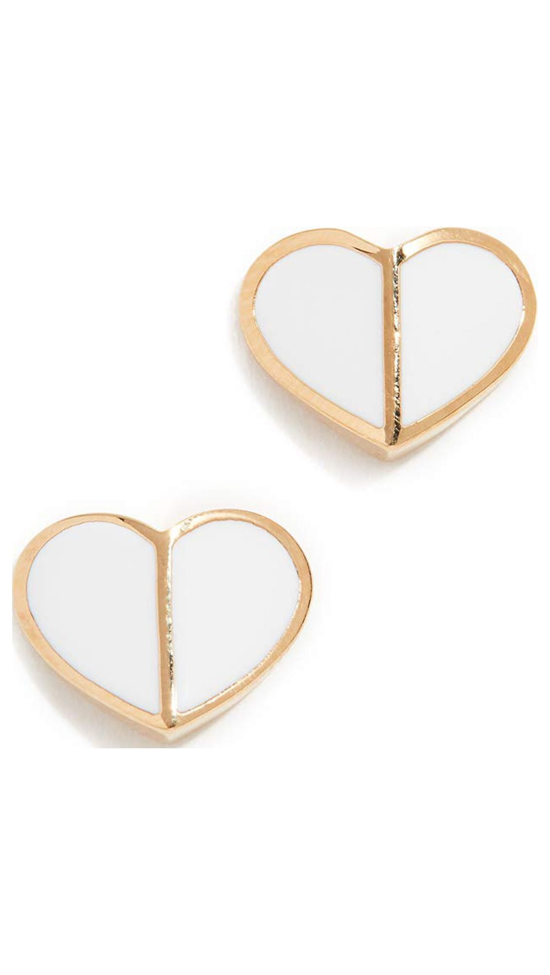 Kate Spade New York Heritage Spade Small Heart Studs Earrings One Size ...
