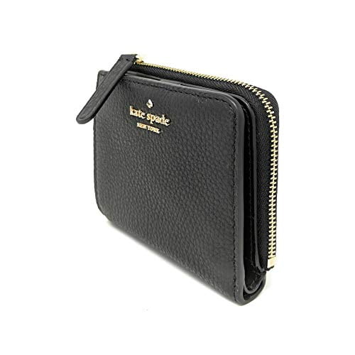 Kate Spade New York Jackson Small No Window L-Zip Bifold Wallet Black ...