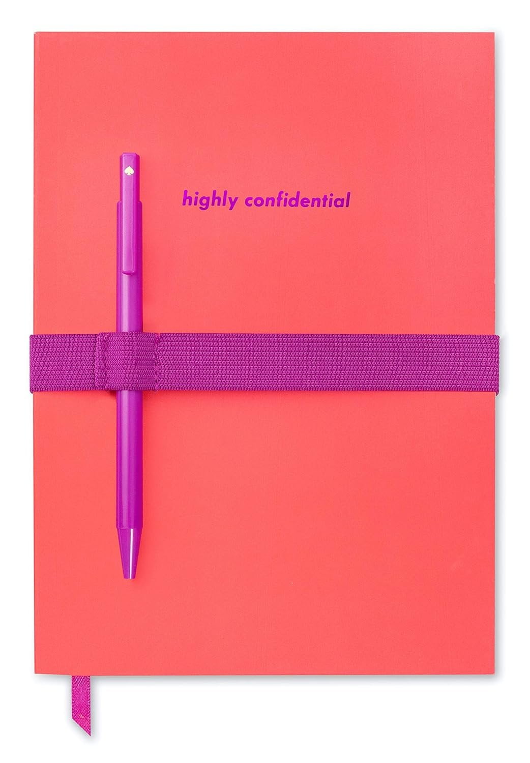 Kate Spade New York Lined Notebook with Black Ink Pen, 8.5" x 6" Ruled ...