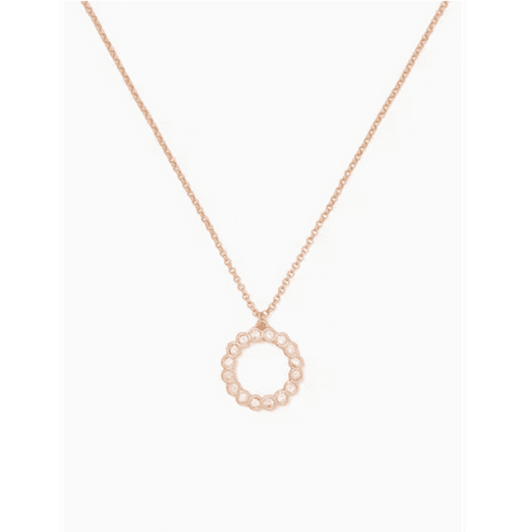 Kate Spade New York Necklace Full Circle Mini Pendant Blush Rose Gold
