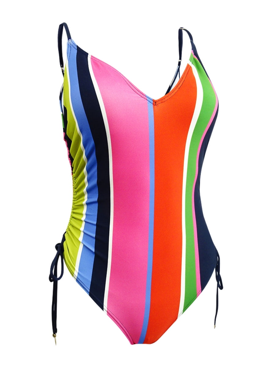 Kate Spade New York Women's Drawstring-Side One-Piece Swimsuit (L ...