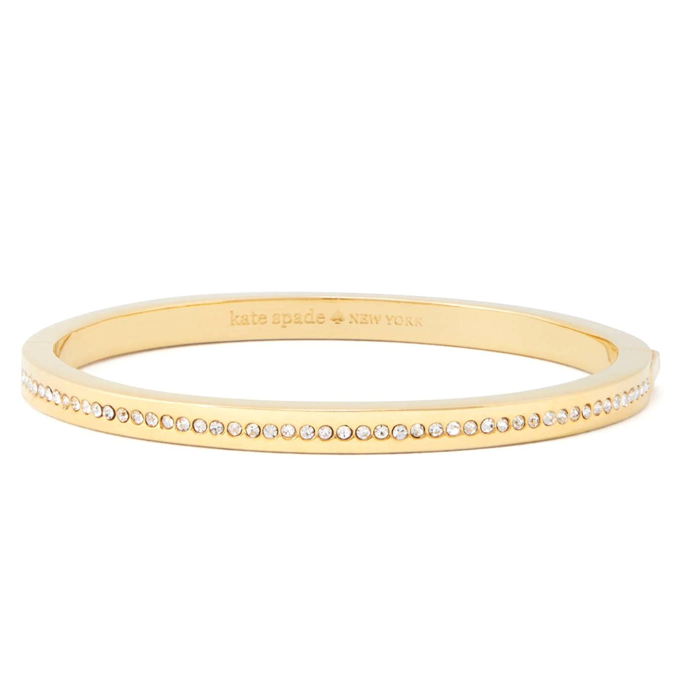 Kate Spade New York Women's Gold Plated Metal Ring it Up Pave Bangle ...