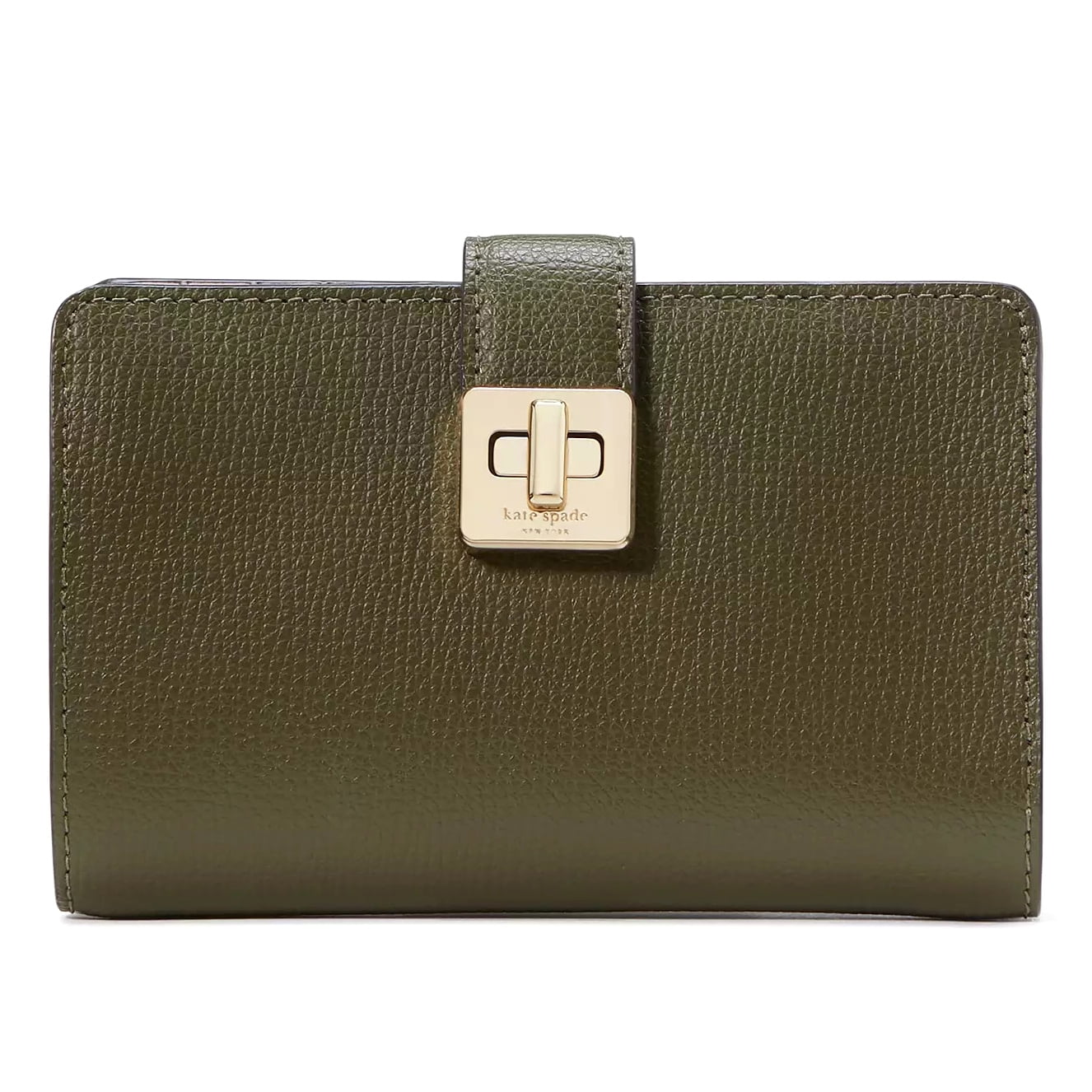 Kate Spade New York Women's Phoebe Refined Grain Leather Medium Wallet (Seaweed) - Walmart.com