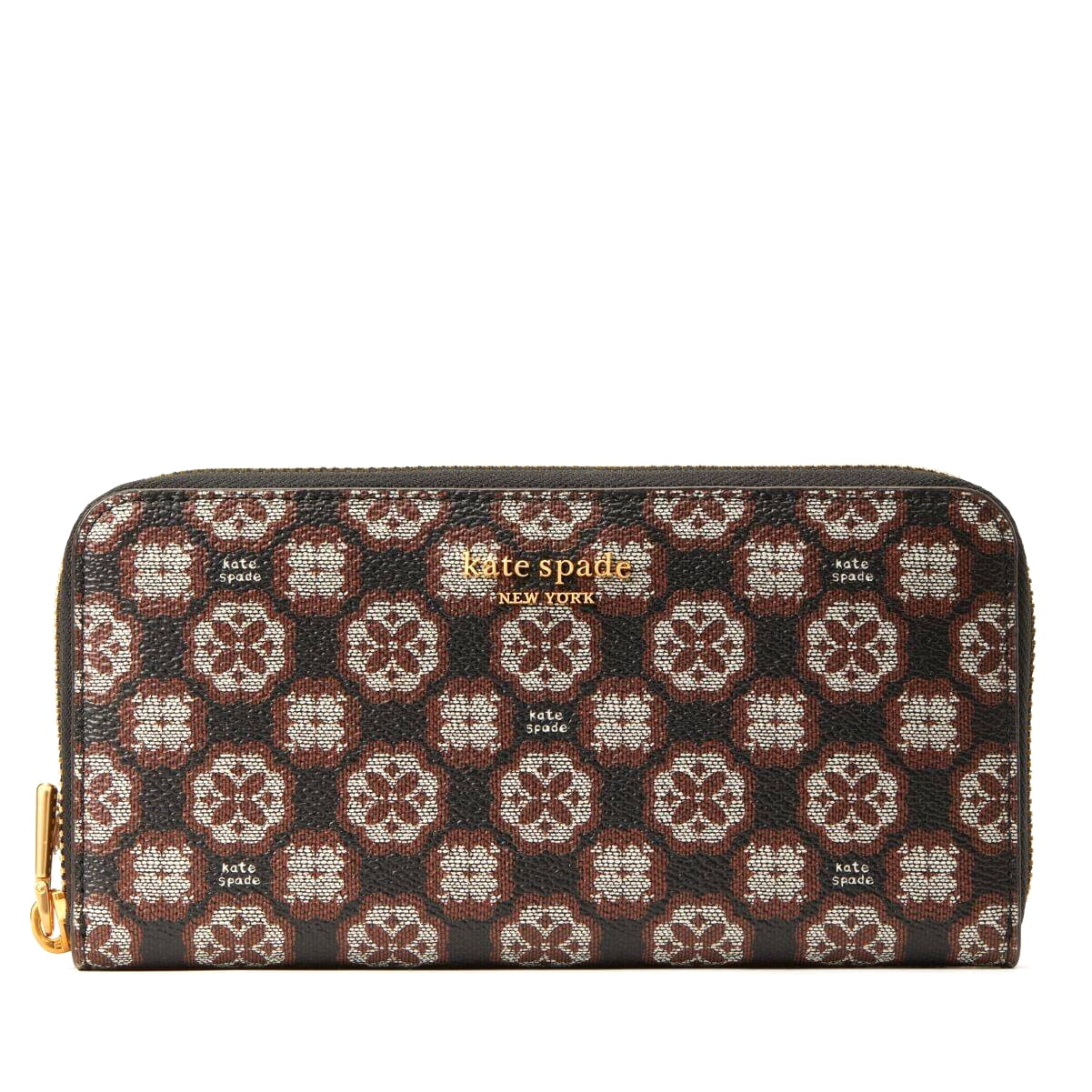 Kate Spade New York Women's Spade Flower Monogram Coated Canvas Zip ...