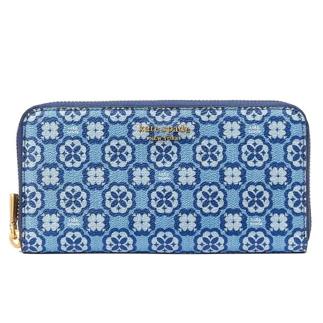 Kate Spade New York Women's Spade Flower Monogram Coated Canvas Zip ...
