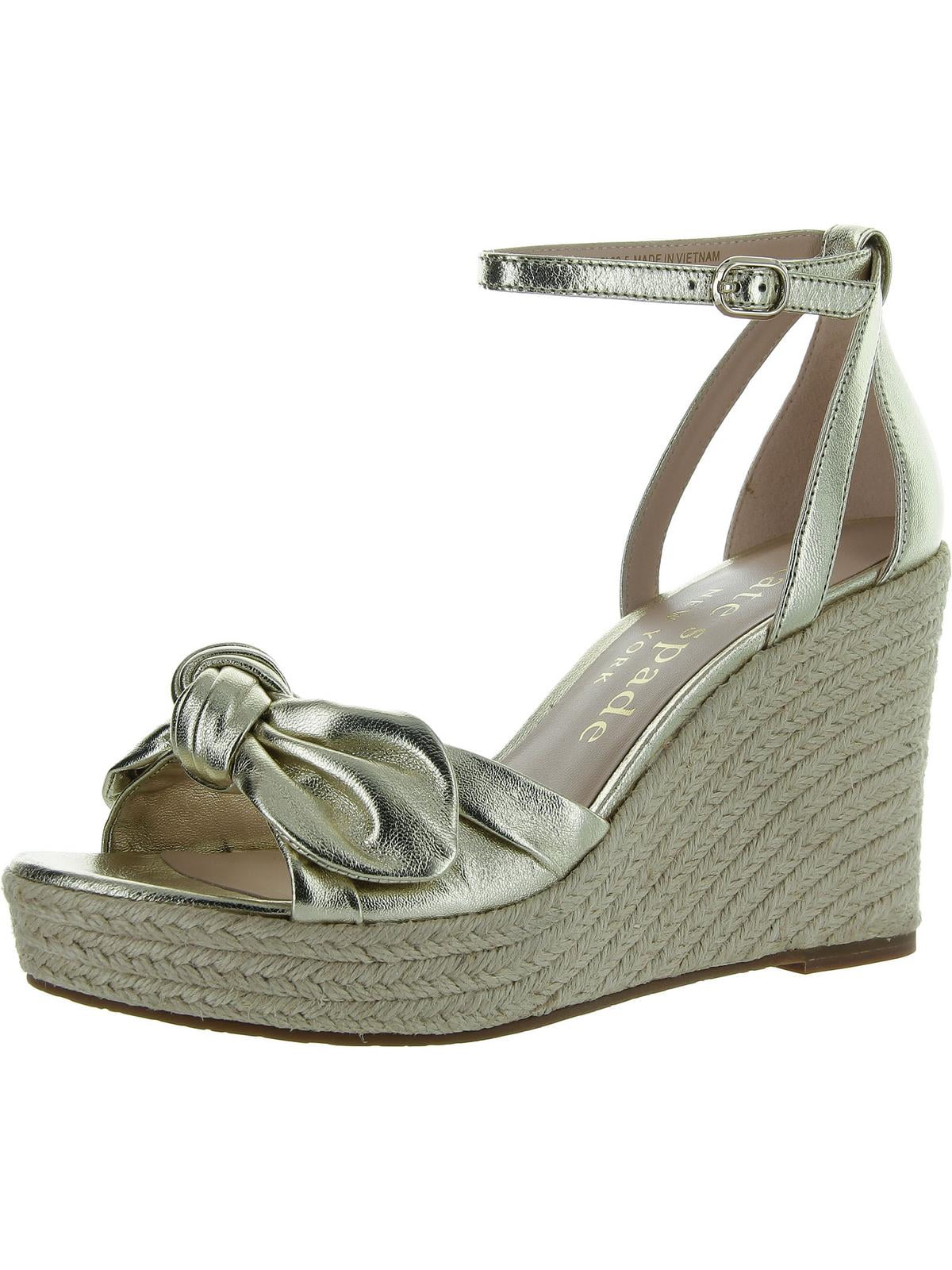 Kate Spade New York Womens Tianna Buckle Leather Wedge Sandals ...