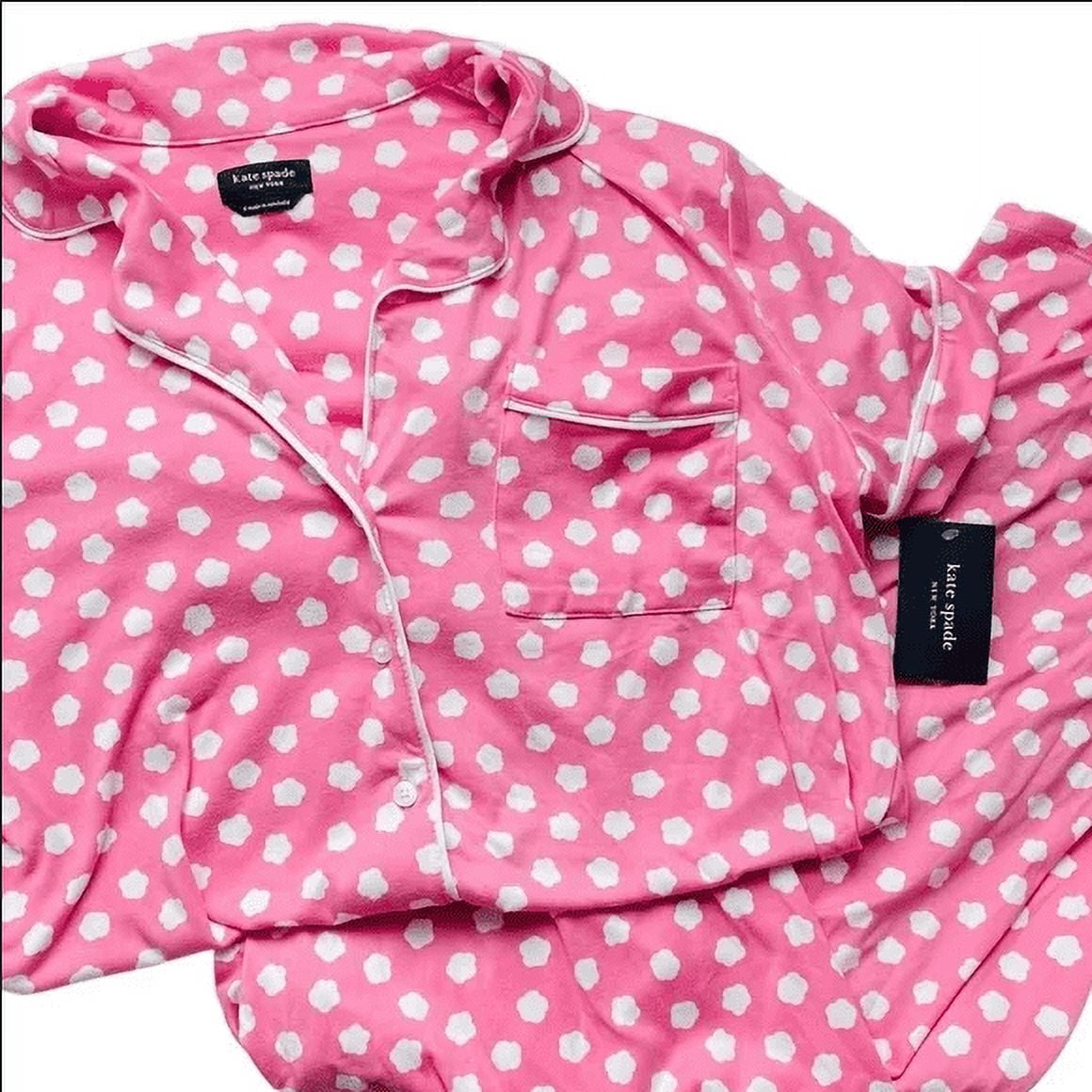 Kate Spade Pajamas Pink White Cloud Womens Size Large 2 Piece PJ Set ...