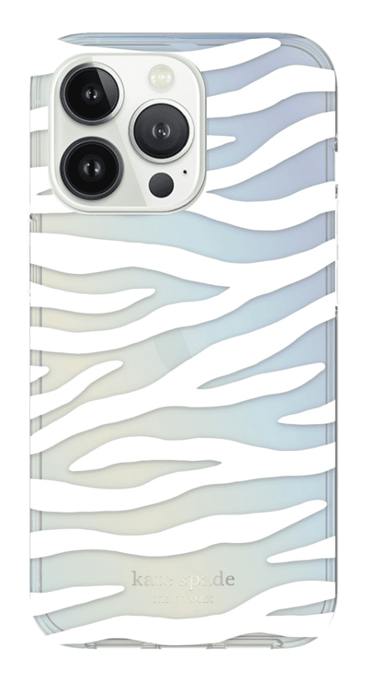 Kate Spade Protective Hardshell Case White Zebra for iPhone 14 Pro Cases - Walmart.com