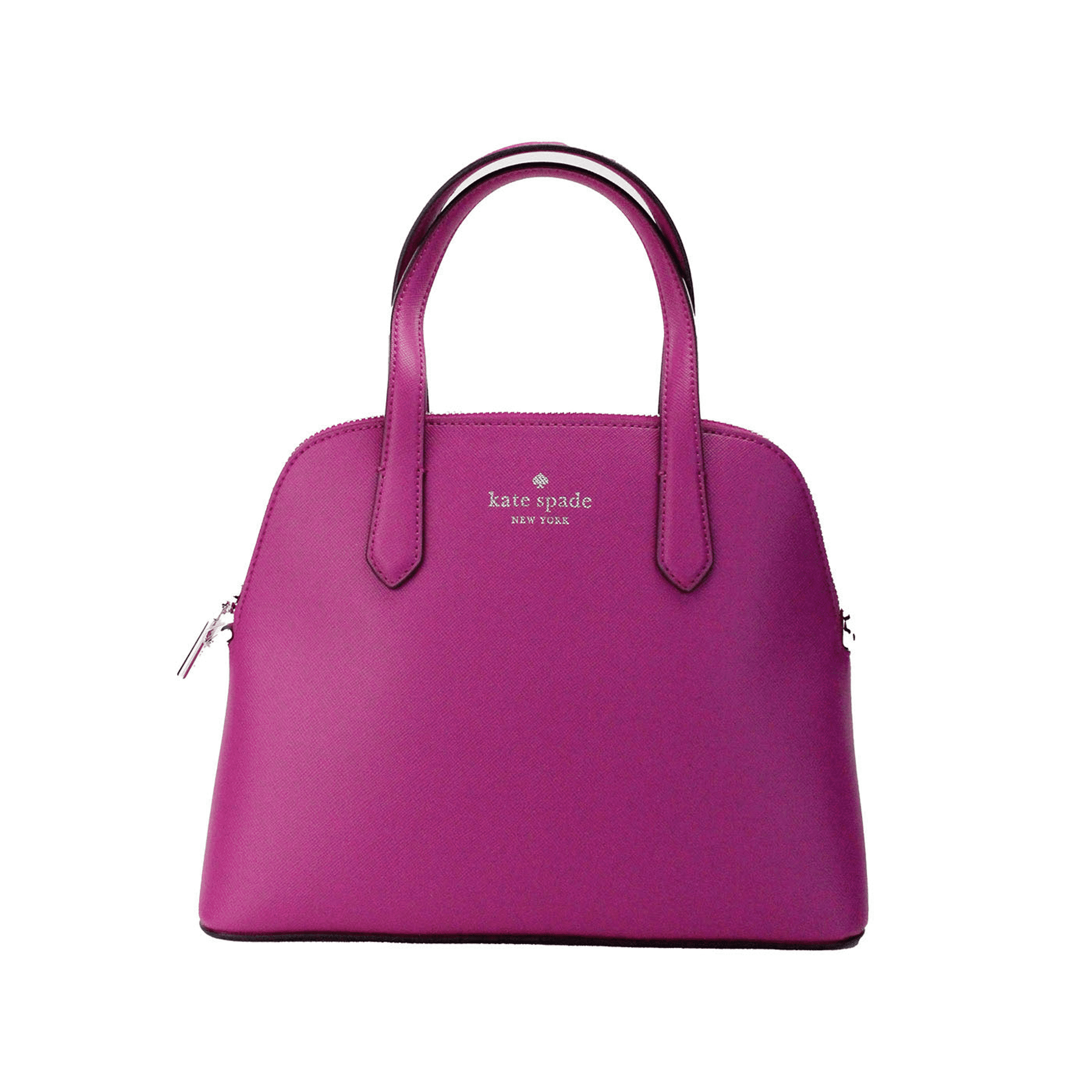 Kate Spade Schuyler Medium Domed Satchel Handbag, Baja Rose PVC ...