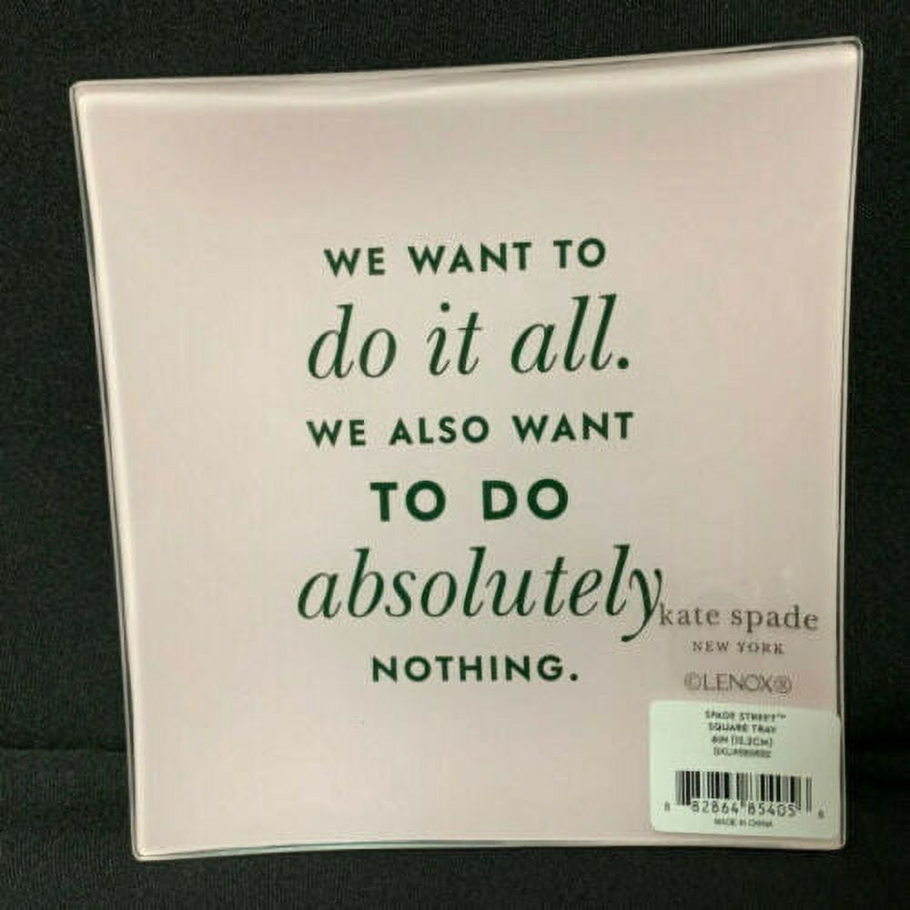 Kate Spade Trinket Tray We Want to Do It All Pink Box and Tags Spade St ...