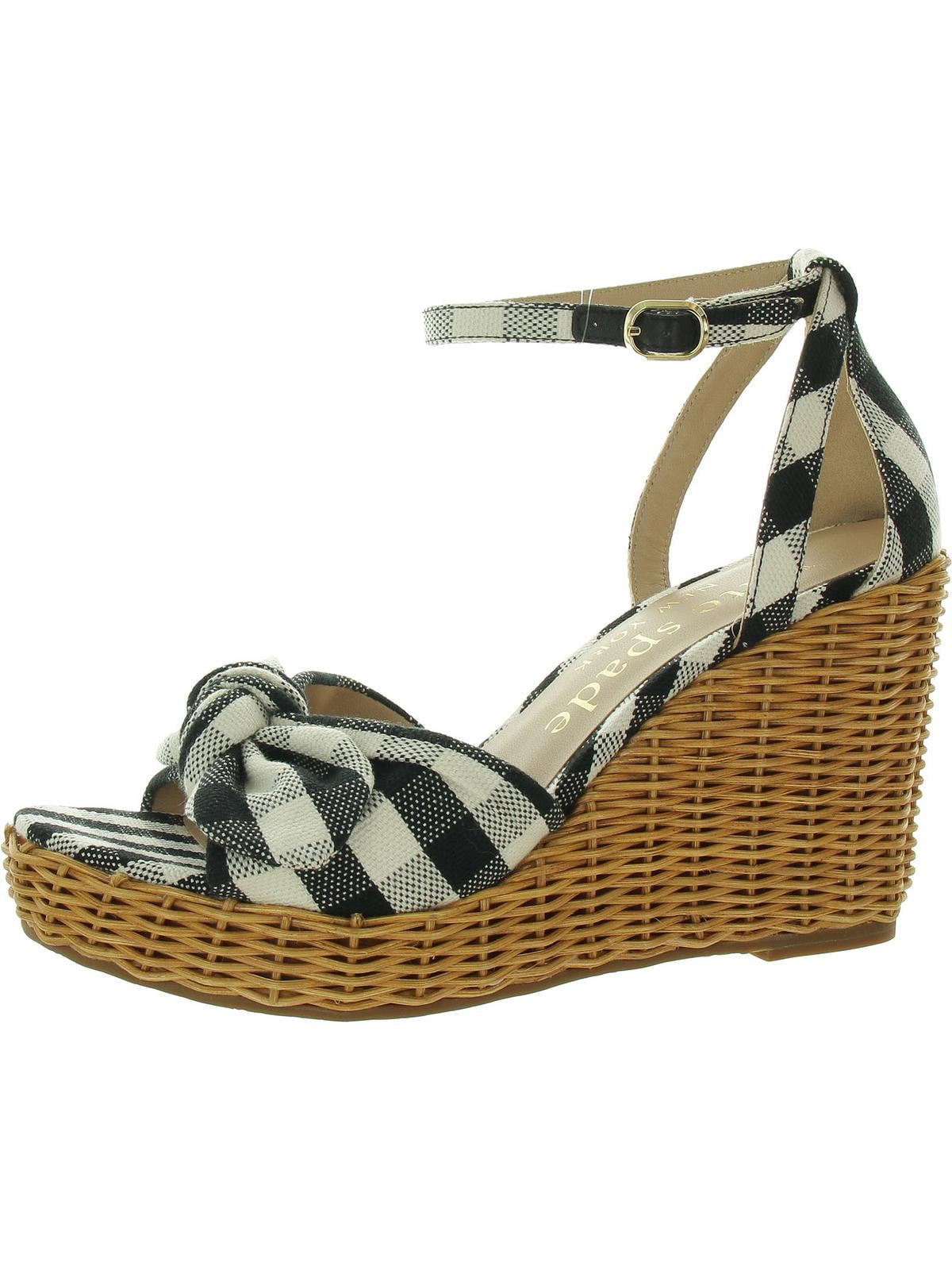 Kate Spade Womens Tianna Wicker Woven Wedge Sandals - Walmart.com