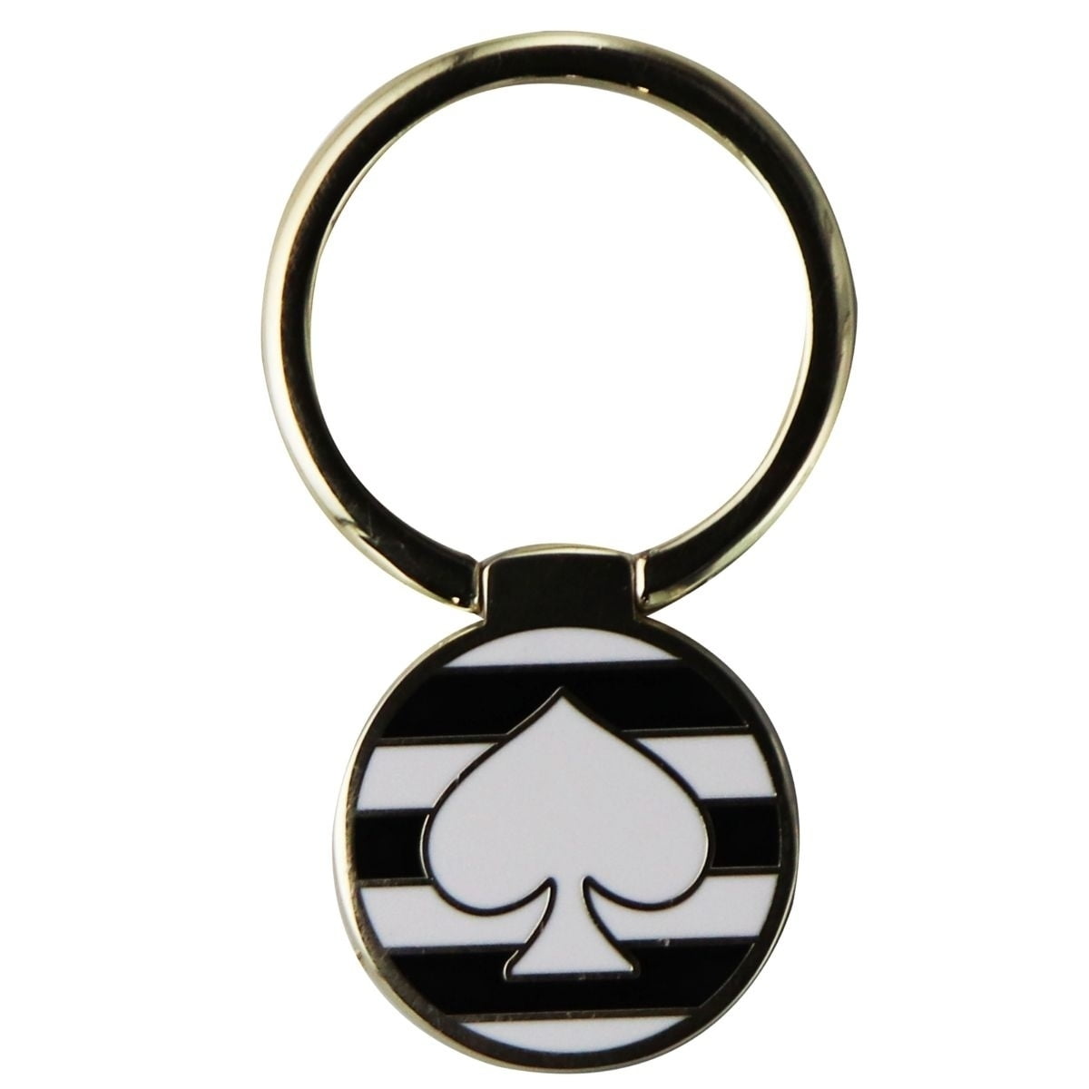 Kate Spade York Universal Ring Stand - Black / White Stripes w/ Spade ...