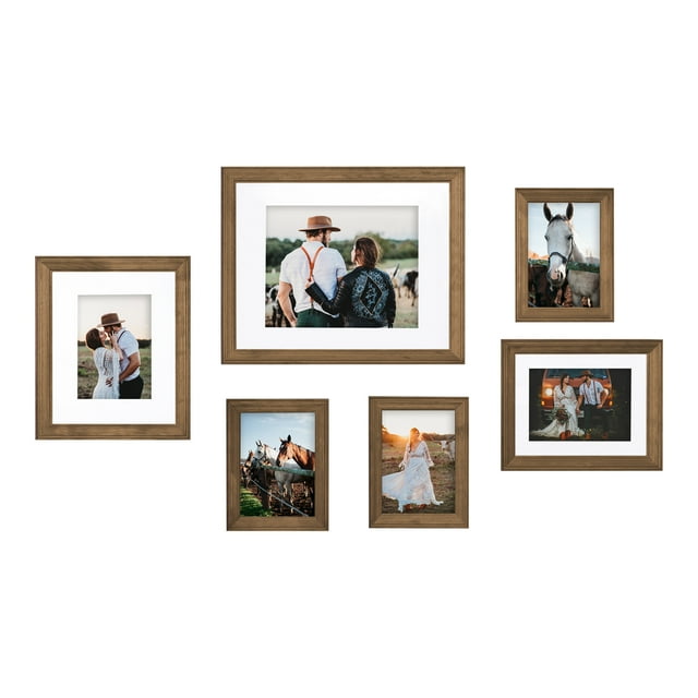 Kate and Laurel 11 x 14 Distressed Picture Frame 6 Count - Walmart.com