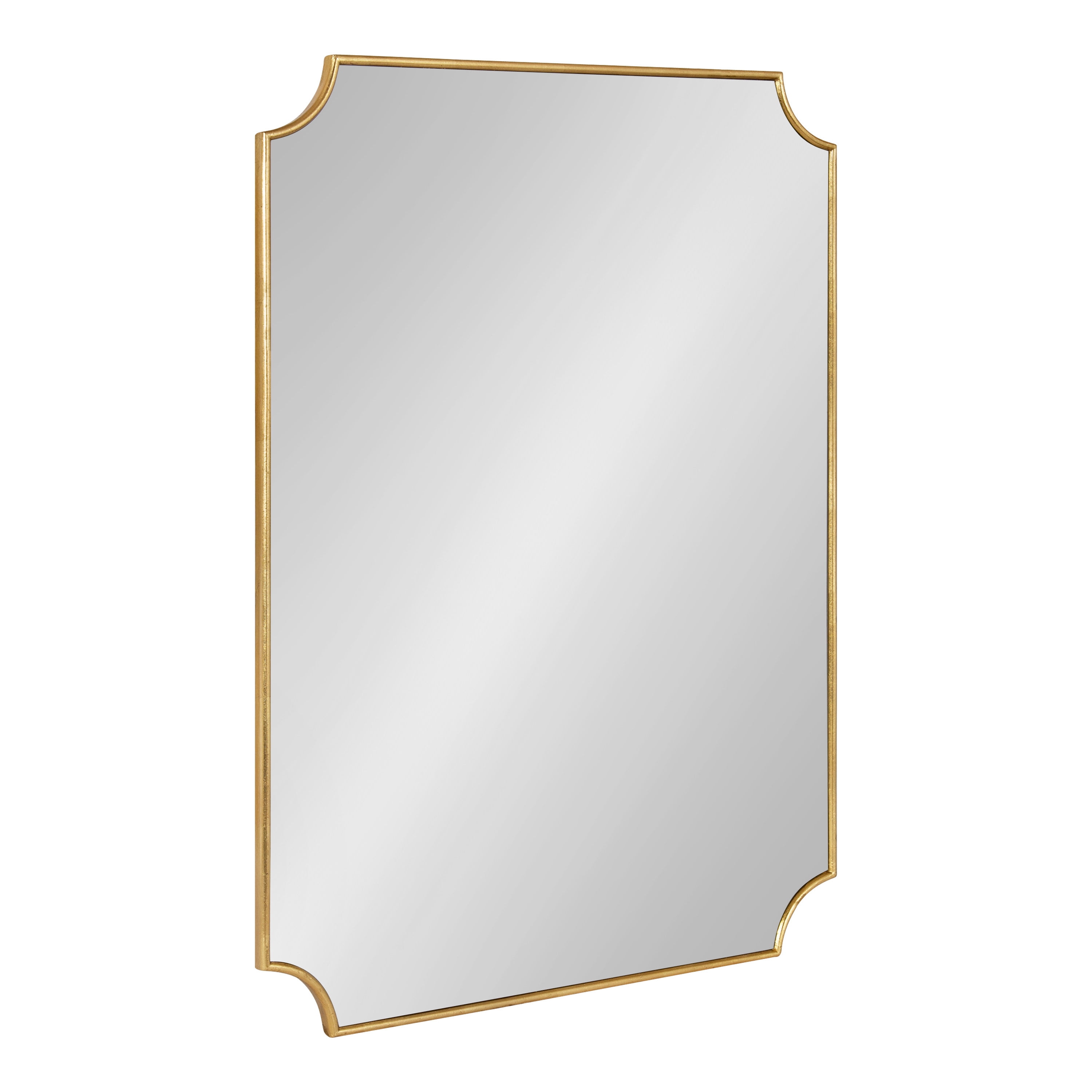Kate and Laurel Healey Glam Scalloped Wall Mirror, 22 x 30, Gold ...
