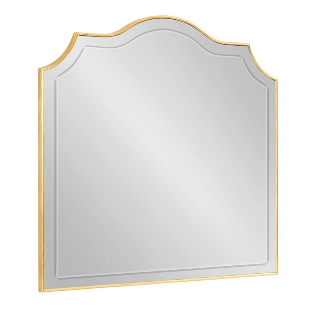 Kate and Laurel Hollyn Glam Scalloped Arch Wall Mirror, 32 x 28, Gold ...