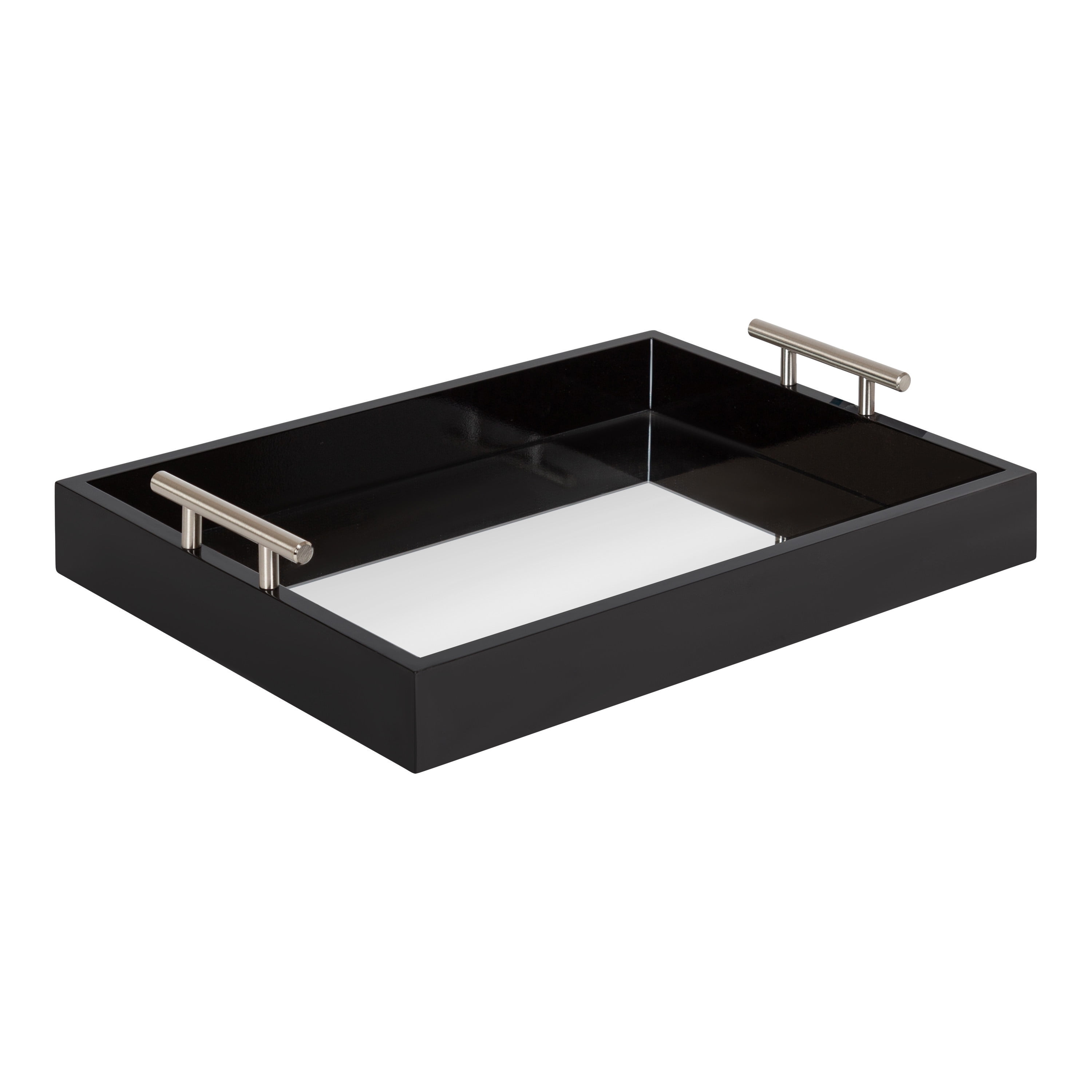 Kate and Laurel Lipton Modern Rectangular Mirrored Tray, 16.5 x 12.25 ...