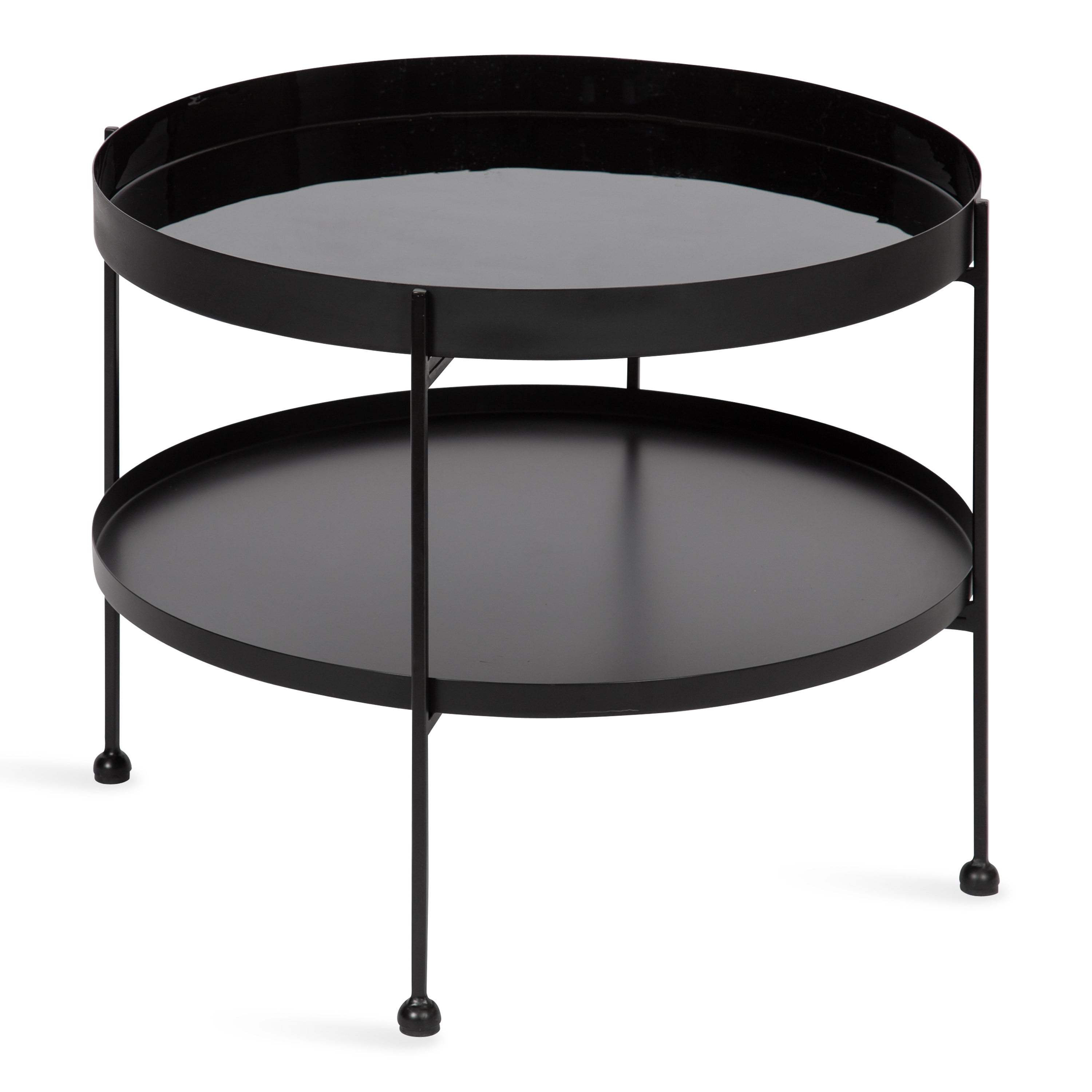 Kate and Laurel Nira Modern Round Two-Tier Coffee Table, 26 Inch ...