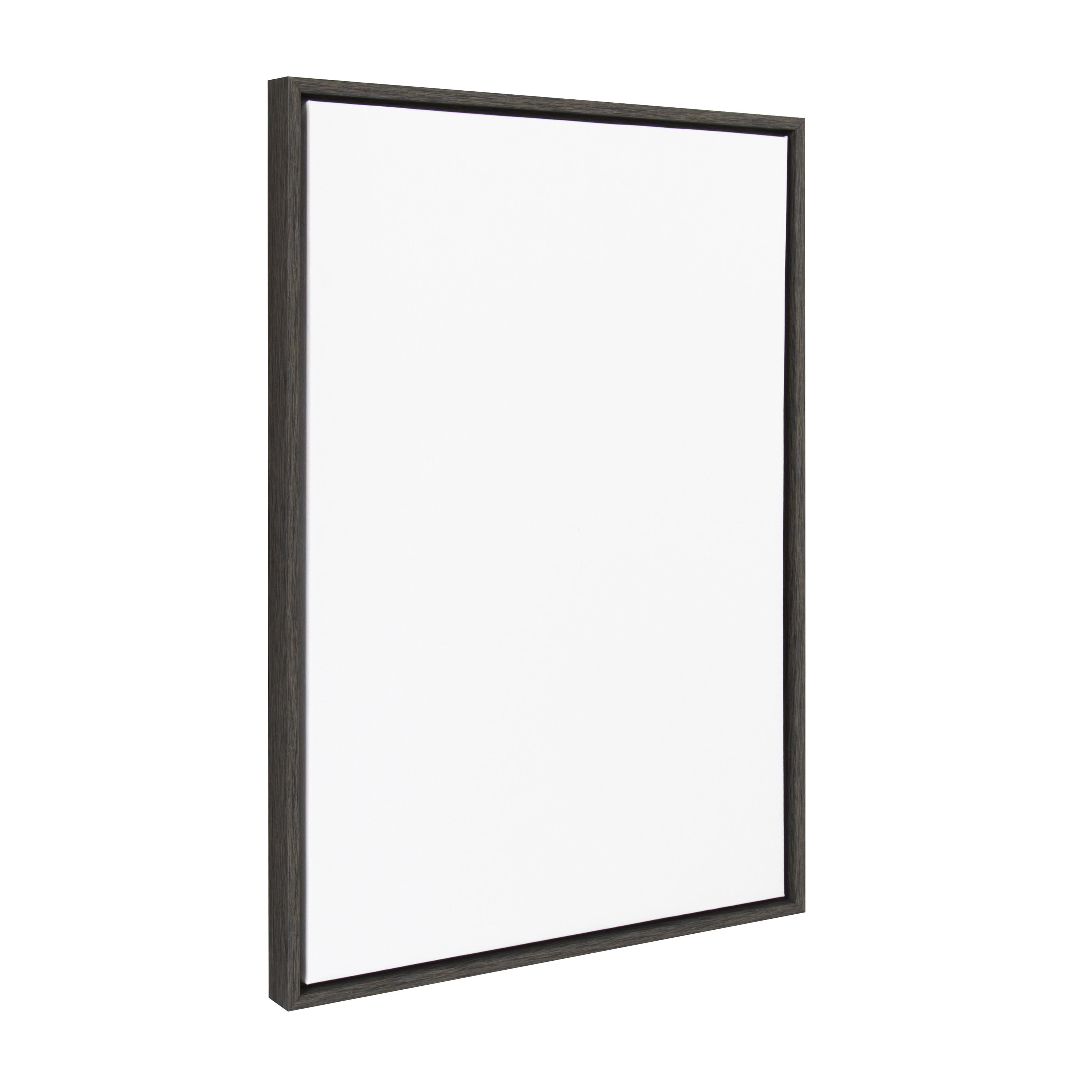 Kate and Laurel Sylvie Blank Framed Canvas Wall Art, 23x33 Dark Gray ...