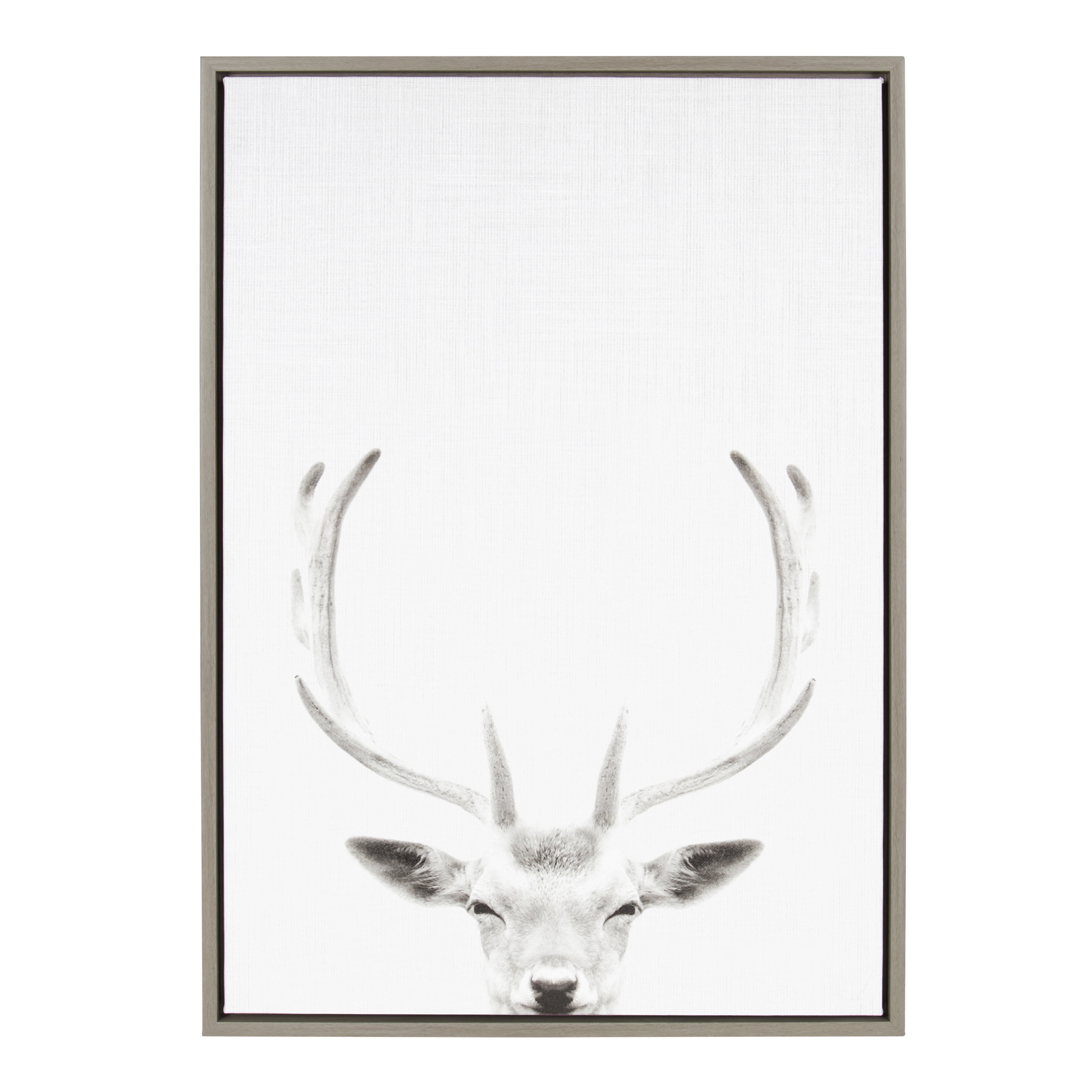 Kate and Laurel Sylvie Deer with Antlers Black and White Portrait ...