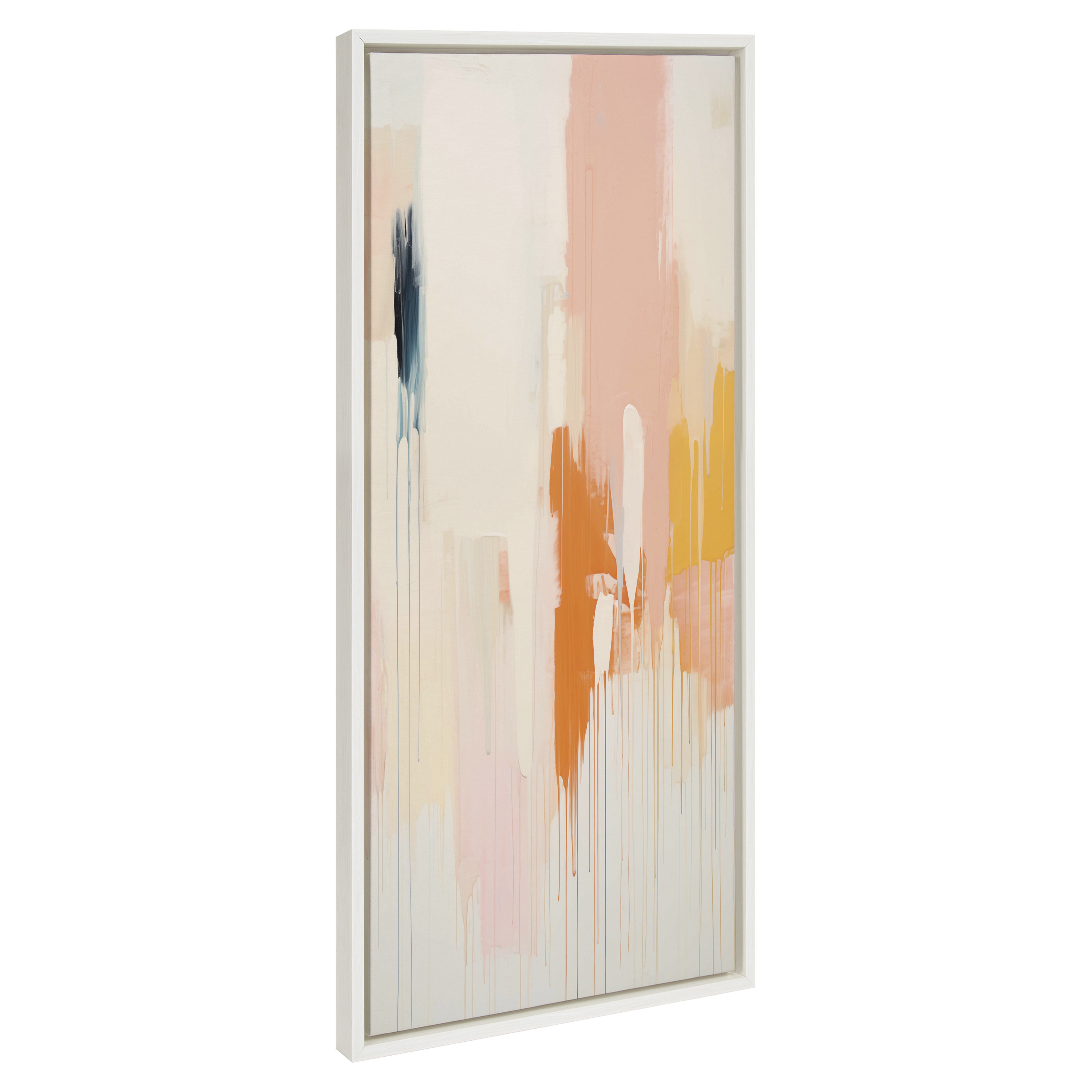 Kate and Laurel Sylvie Fiesta Abstract Framed Canvas Wall Art by Amy ...
