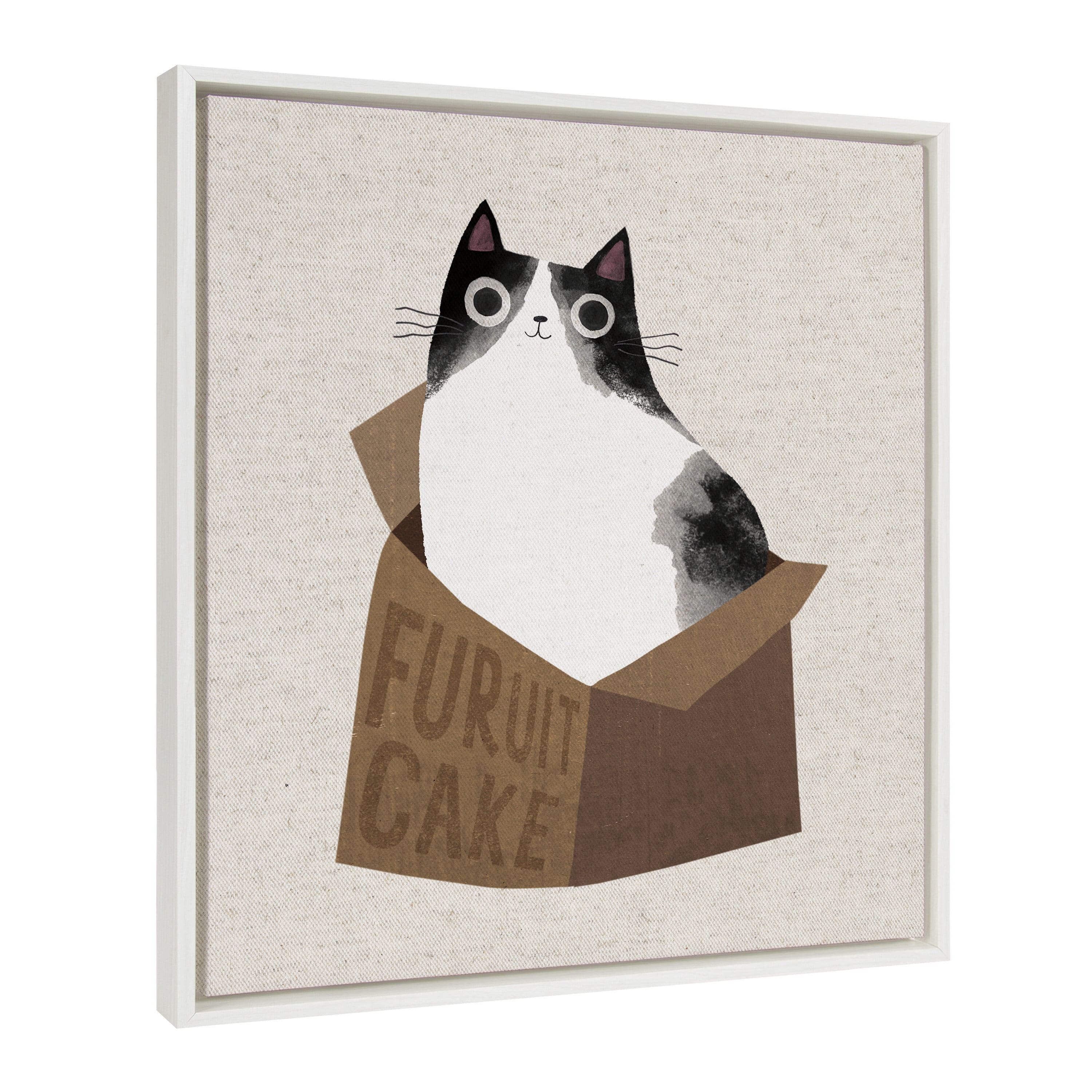 Kate and Laurel Sylvie Furuit Cake Framed Canvas Wall Art by Planet Cat ...