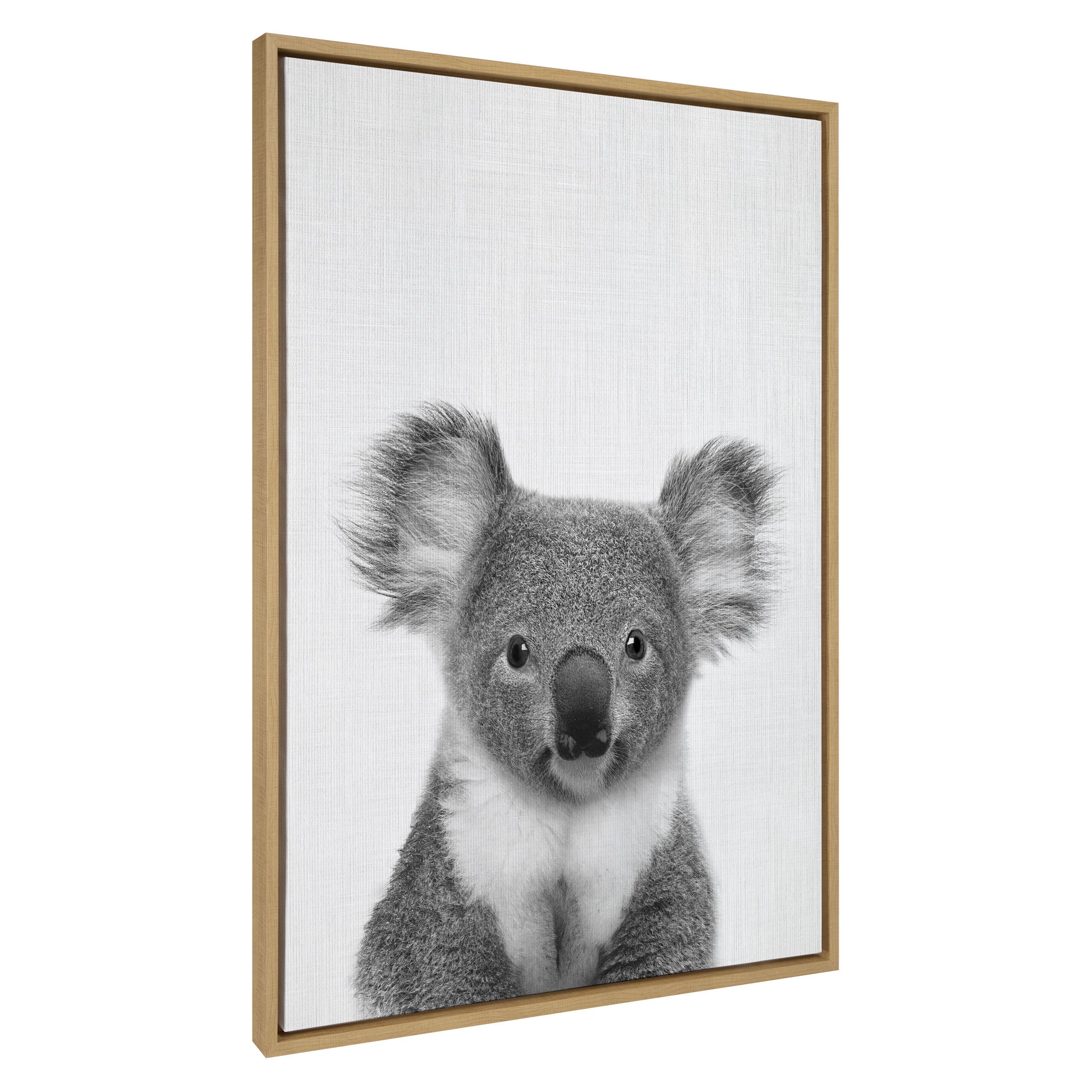 Kate and Laurel Sylvie Koala II Framed Canvas Wall Art by Simon Te of ...