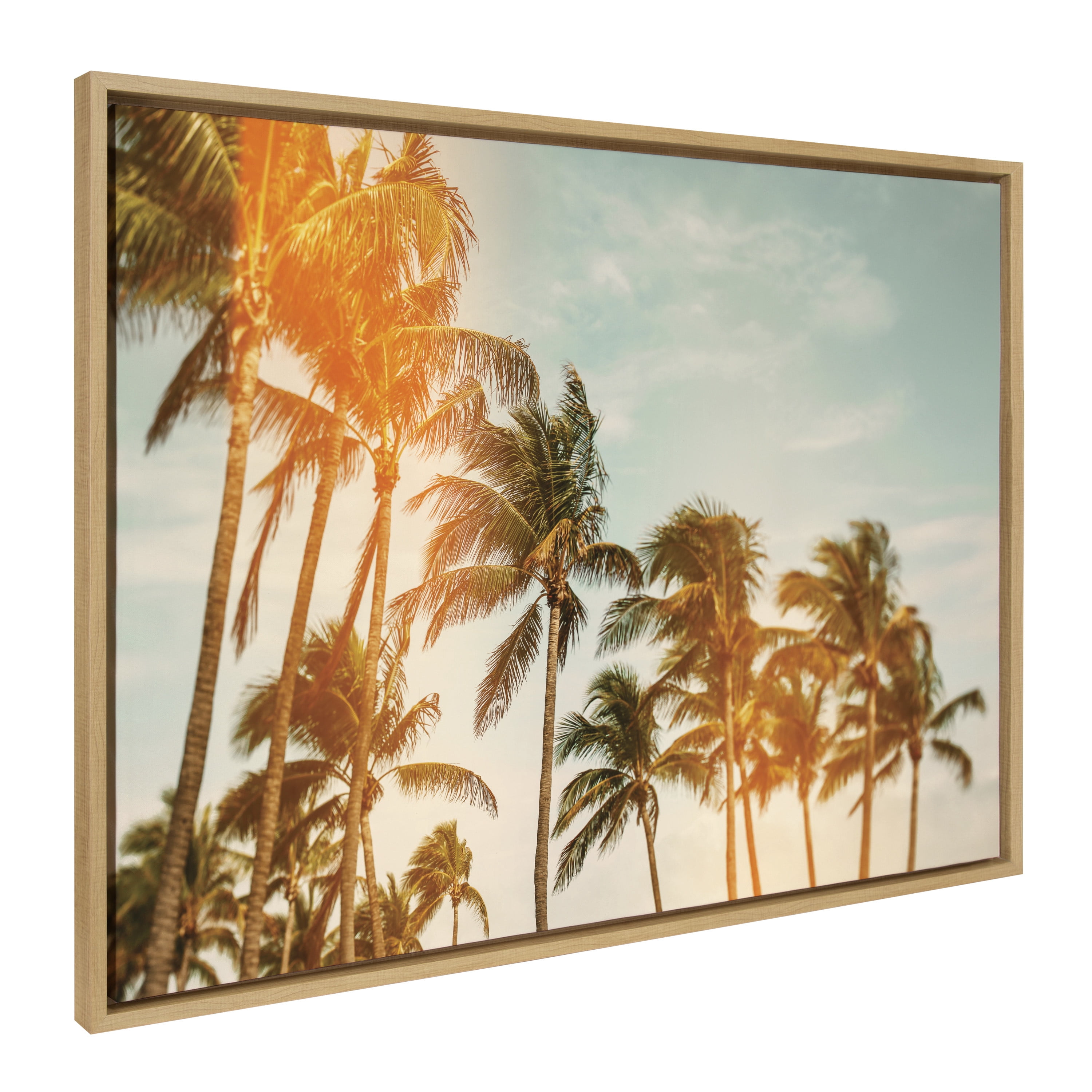 Kate and Laurel Sylvie Miami Breeze Framed Canvas Wall Art by Alicia ...