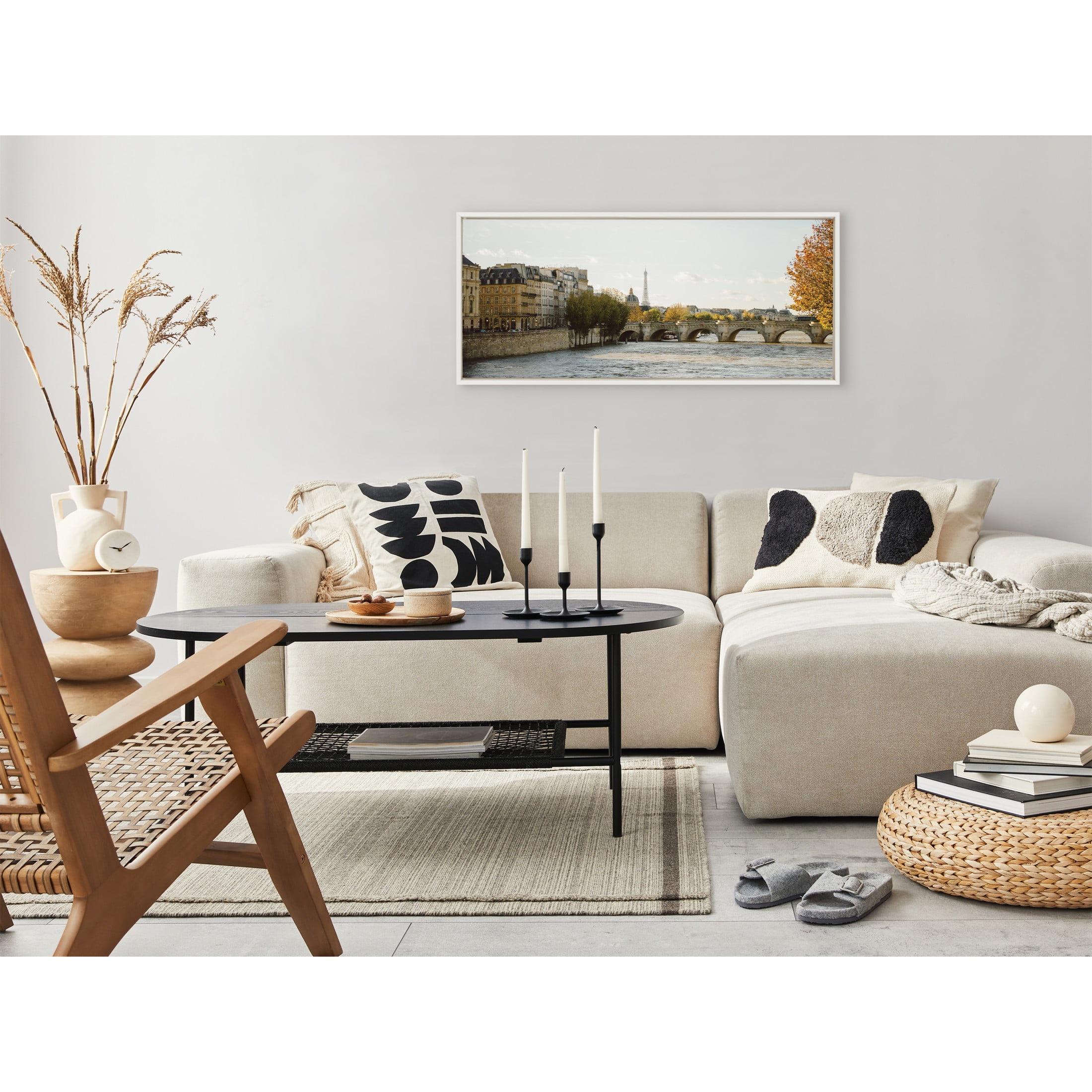 Kate and Laurel Sylvie Paris No 8 Framed Canvas Wall Art by Crystal ...
