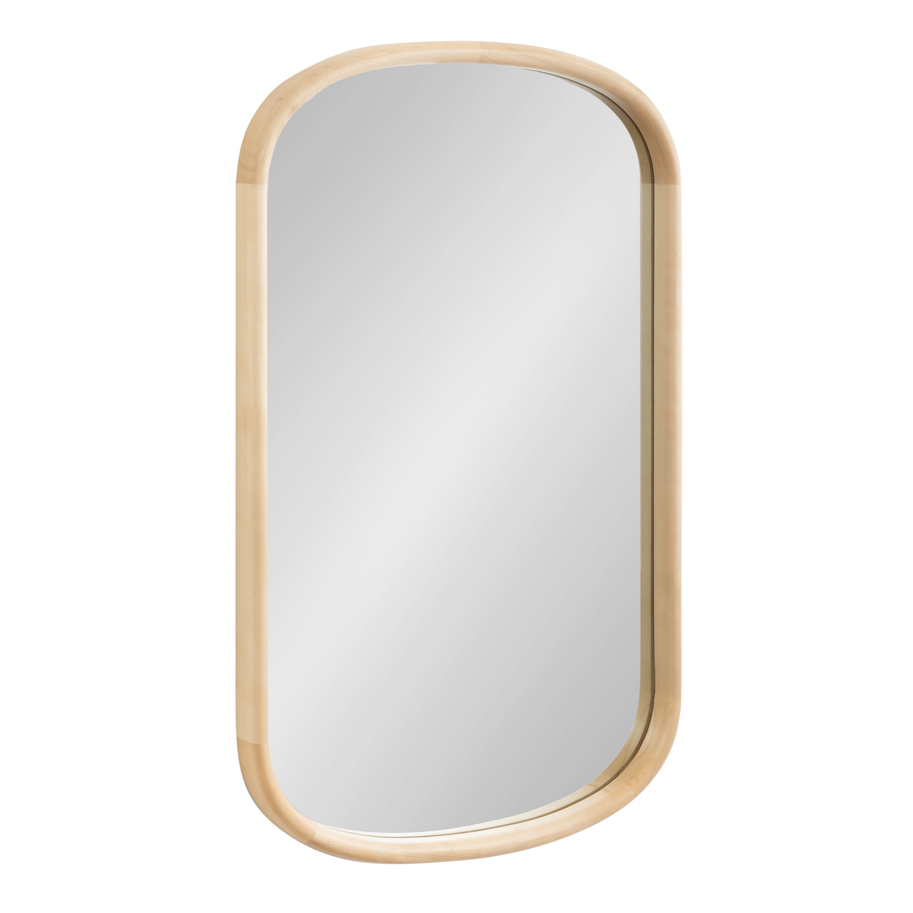 Kate and Laurel Talma Boho Arched Oval Wall Mirror, 24 x 36, Natural ...